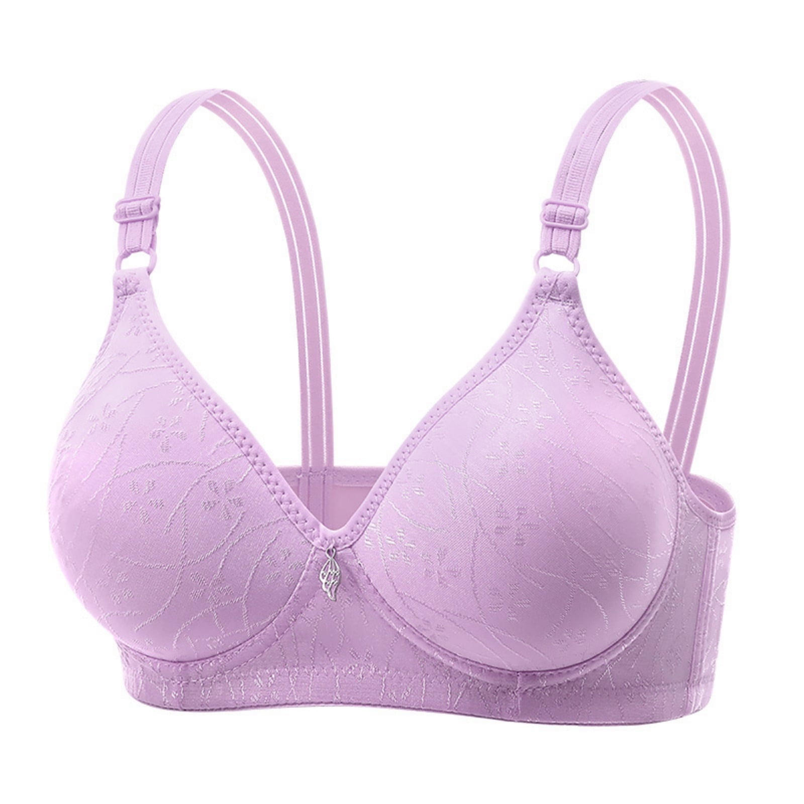 Comfortable Women's Wireless Bra, Breathable B Cup Underwear, Gathered Design for Everyday Wear ...