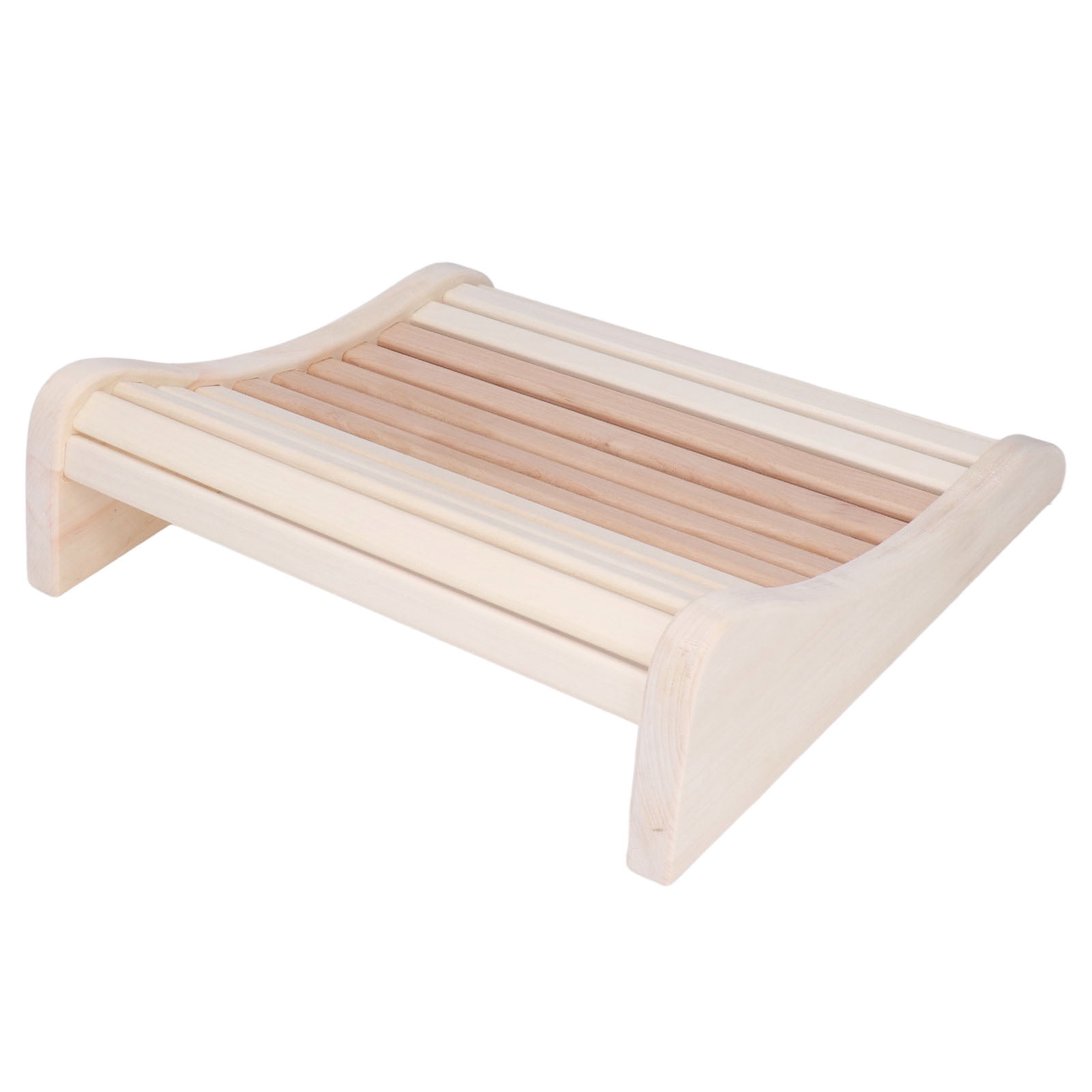Comfortable Wooden Headrest For Sauna, Durable Poplar Wood Bolster ...