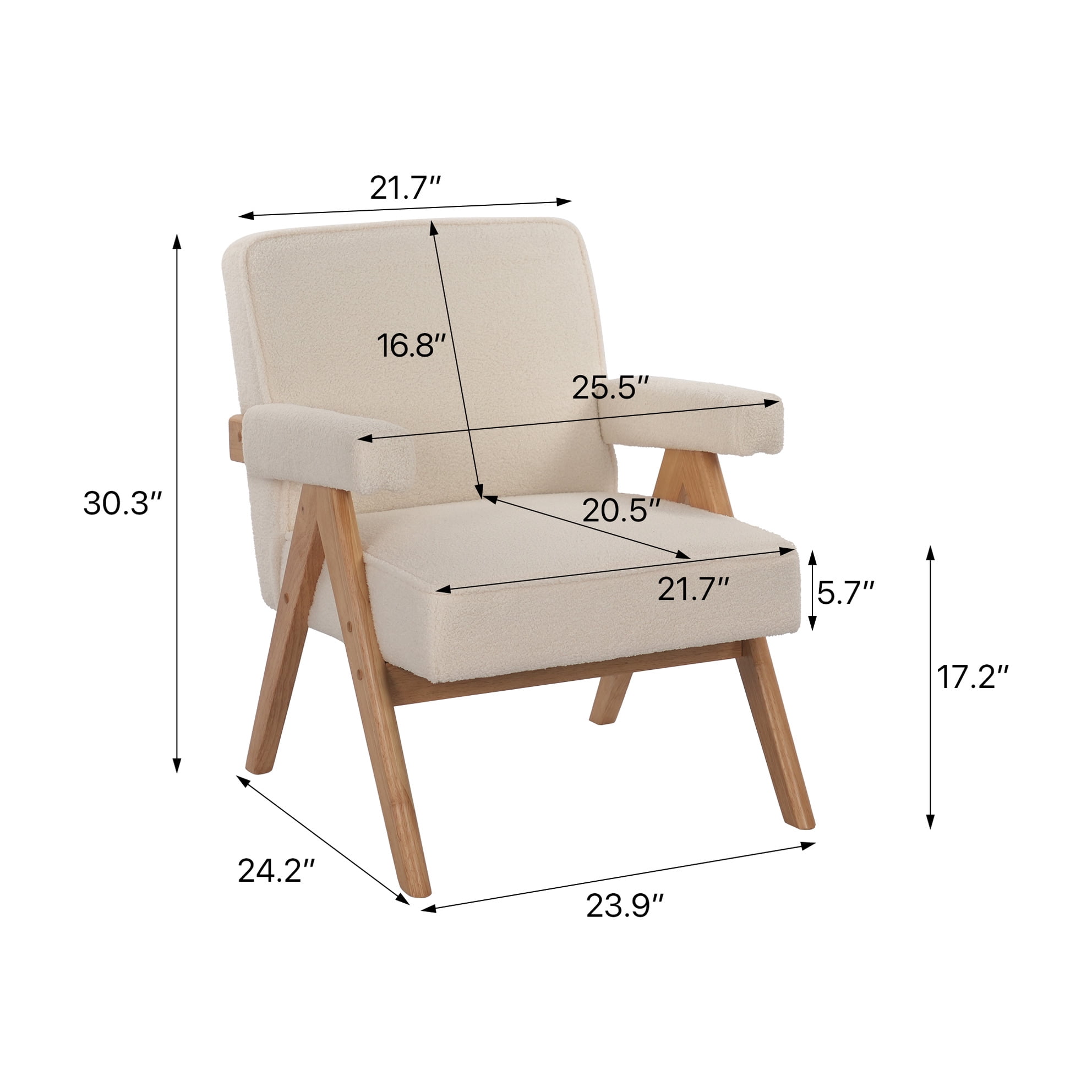 Comfortable Wooden Legged Chair With Cushions - Fit For Different Rooms ...