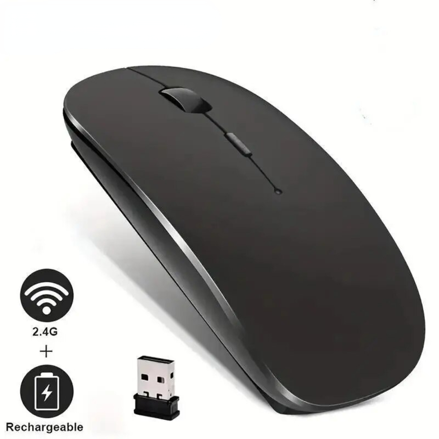 Comfortable quiet and magical rechargeable wireless gaming mouse for ...