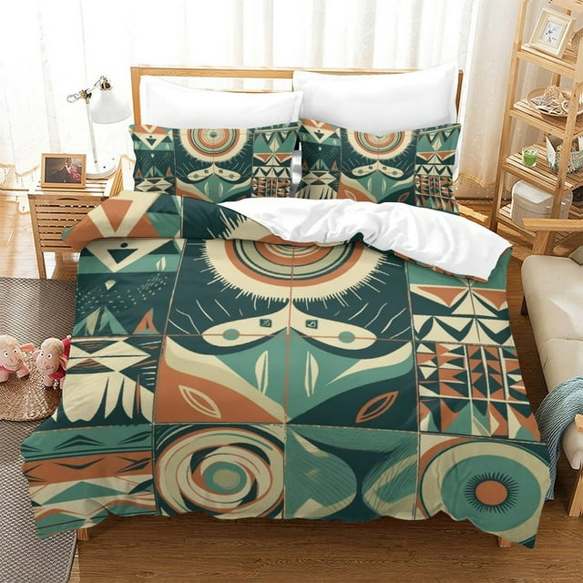 Comforter Cover Set Abstract Pattern Printed Bedspreads Adult Bohemian ...