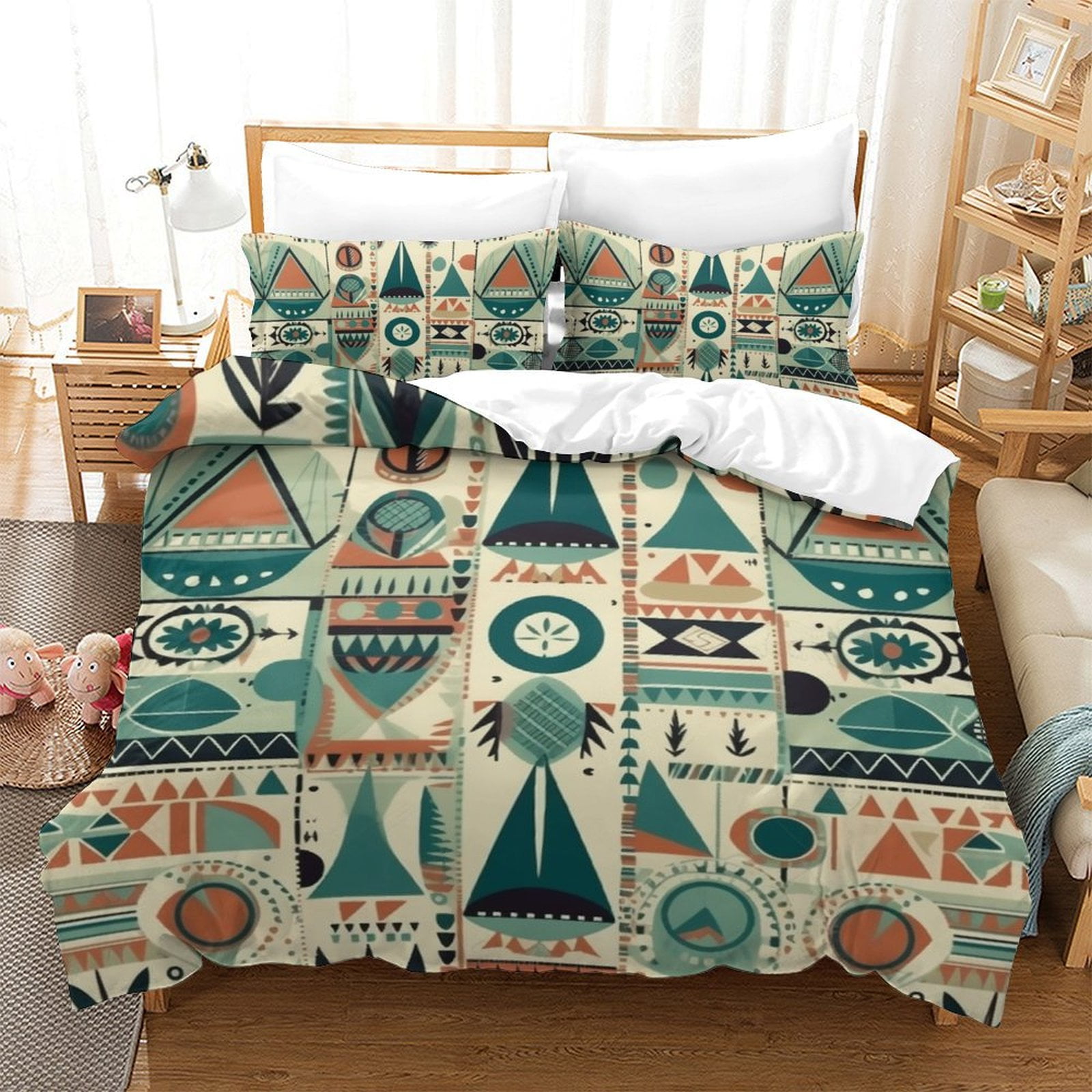 Comforter Cover Set Abstract Pattern Printed Bedspreads Adult Bohemian ...