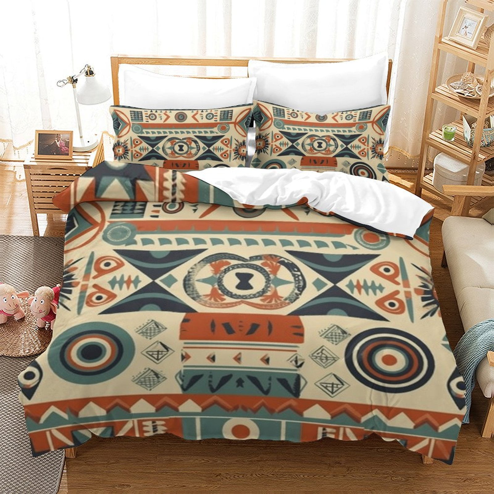 Comforter Cover Set Abstract Pattern Printed Bedspreads Adult Bohemian ...