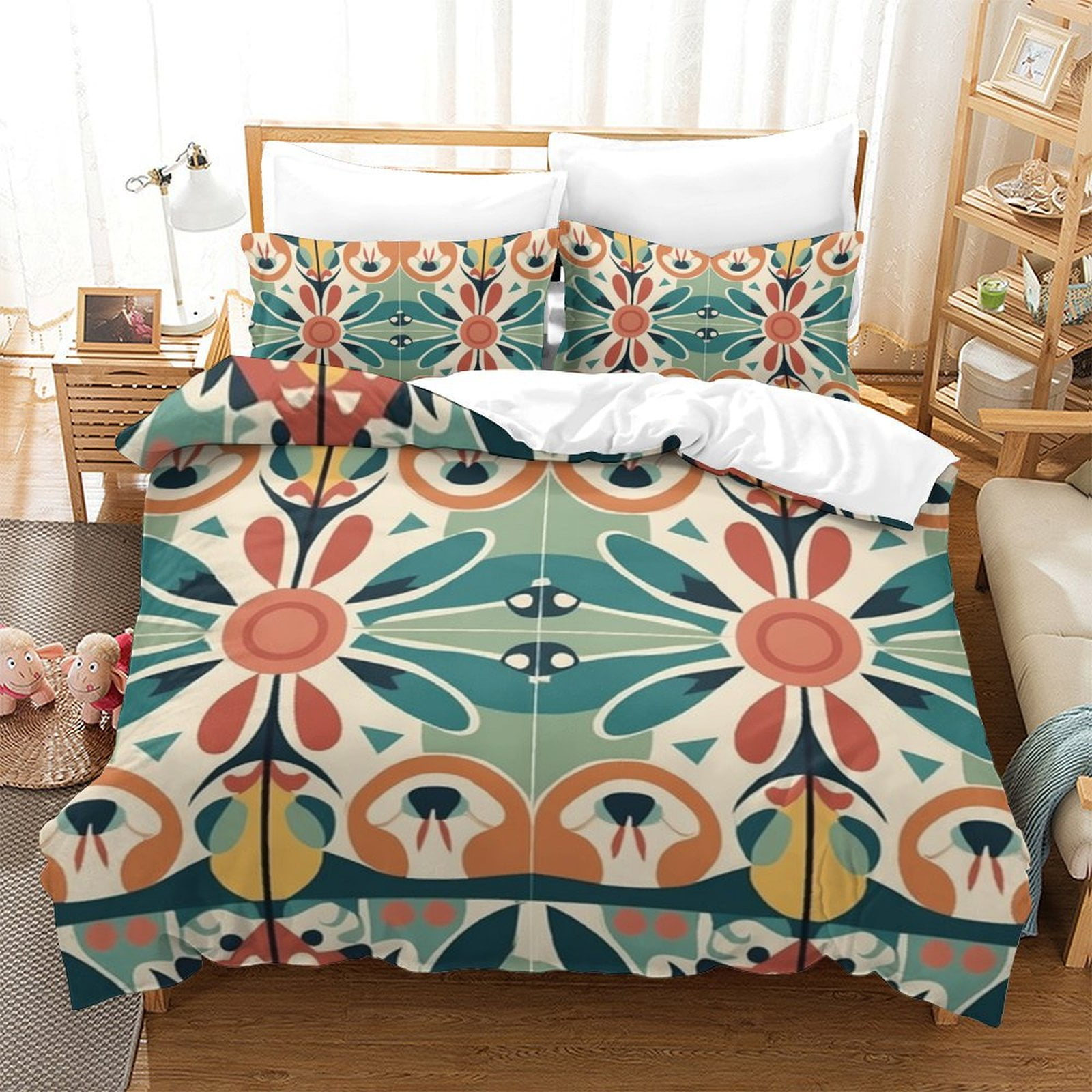 Comforter Cover Set Abstract Pattern Printed Bedspreads Adult Bohemian ...