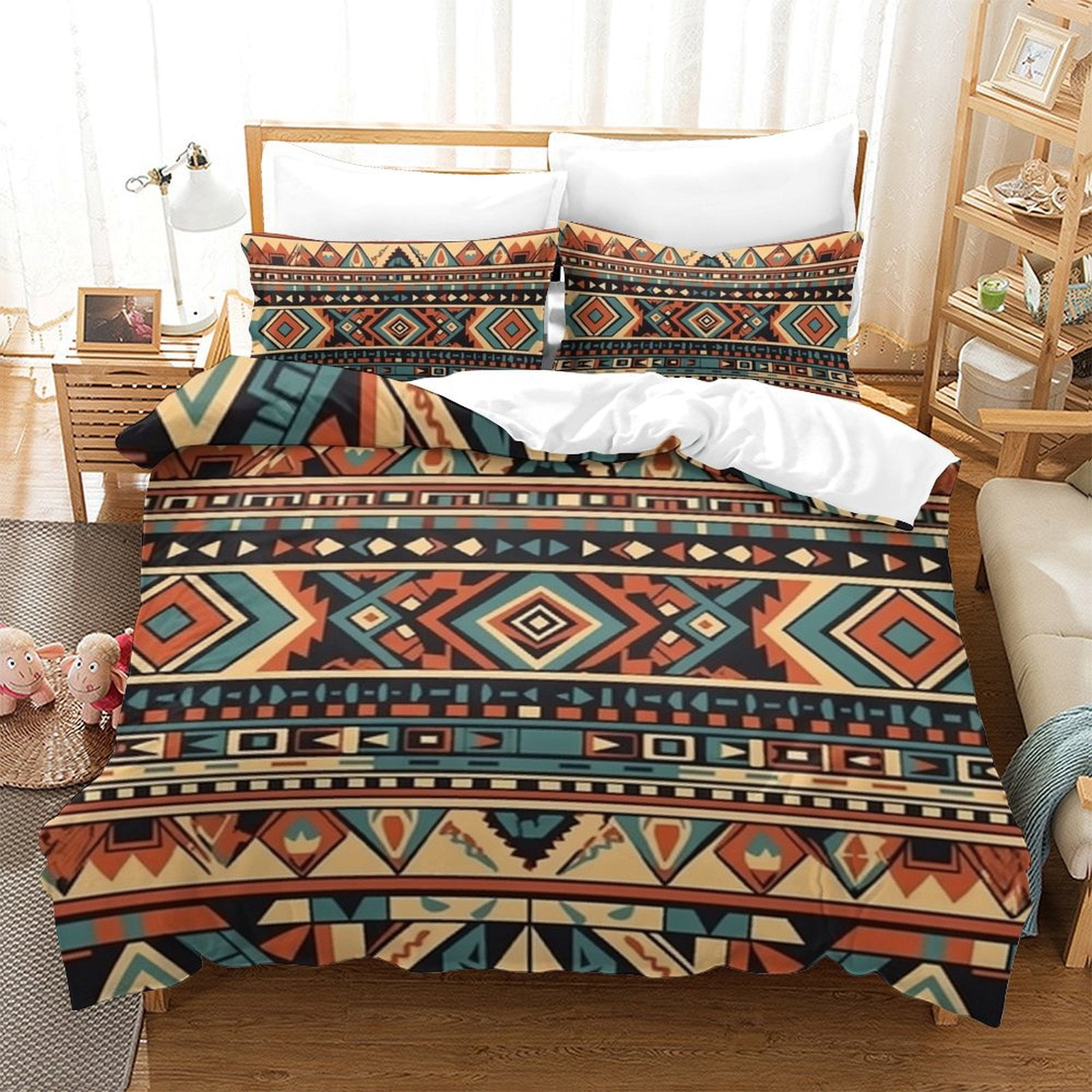 Comforter Cover Set Bohemin Style Bedspreads Home Bedroom Room Guest ...