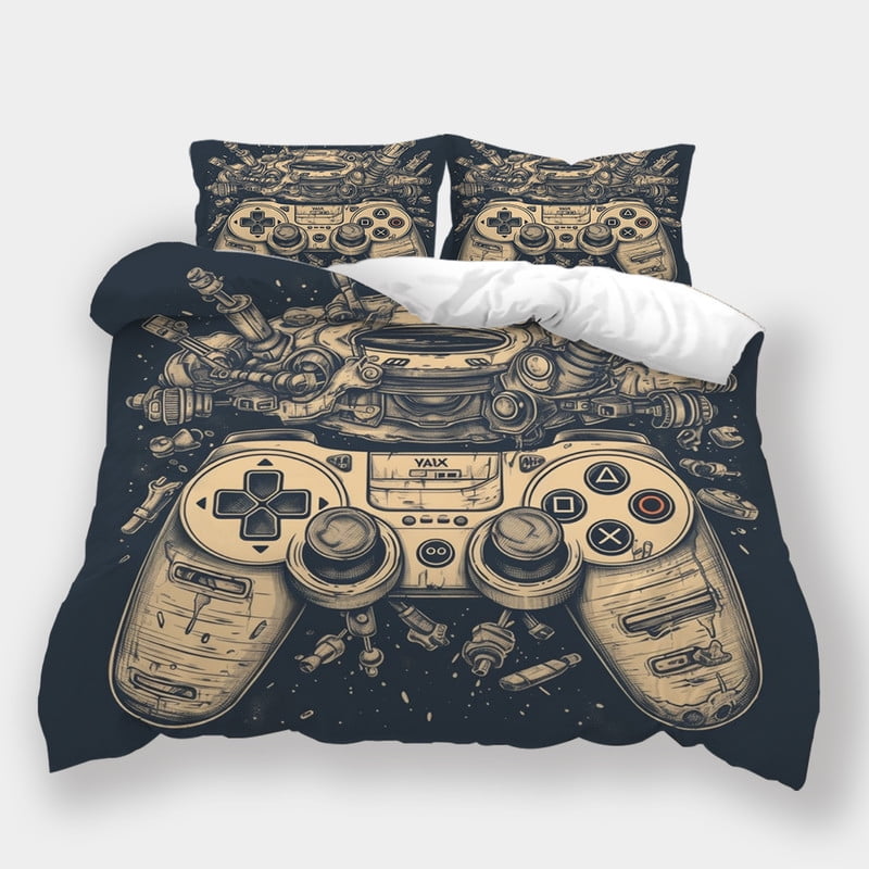 Comforter Cover Set Game Handle Printed Bedspreads Boys Men Modern ...