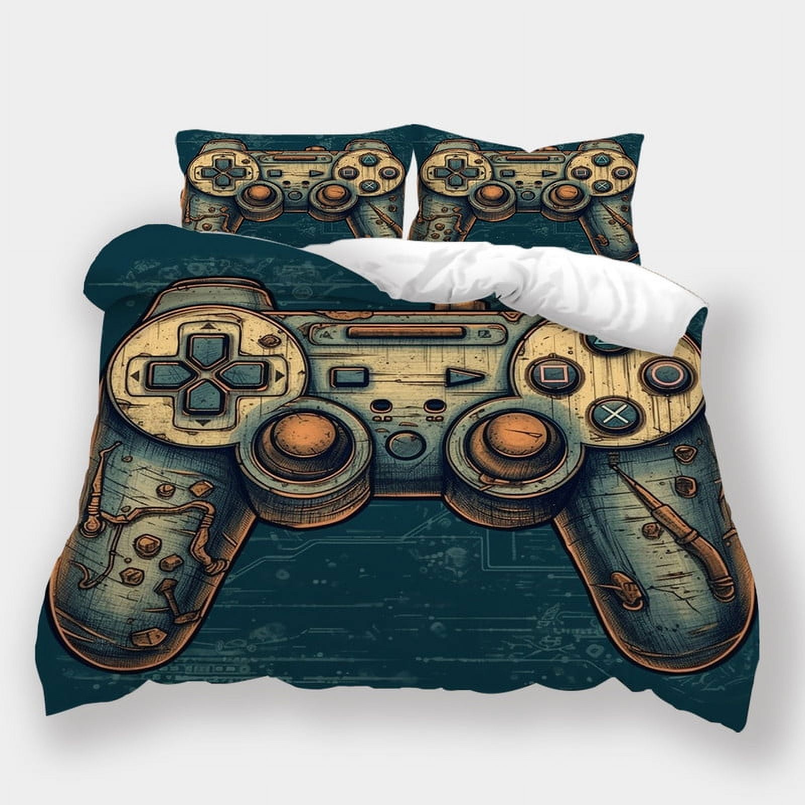 Comforter Cover Set Gamepad Skull Printed Bedspreads Kids Adult High ...