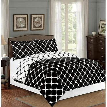 Comfort Canopy - 3 Piece Clay Geometric Dash Patterned Duvet Cover Set ...