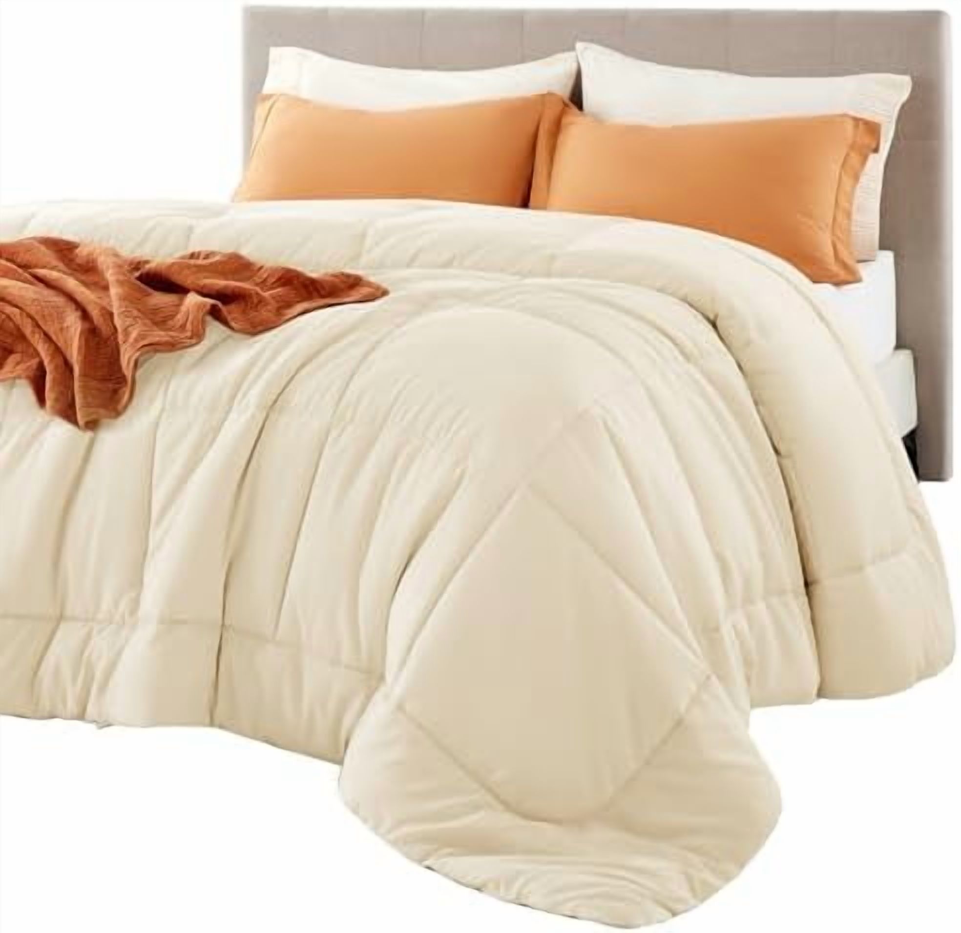 Comforter Duvet Insert - Quilted Comforters Twin Size, All Season Duvet ...