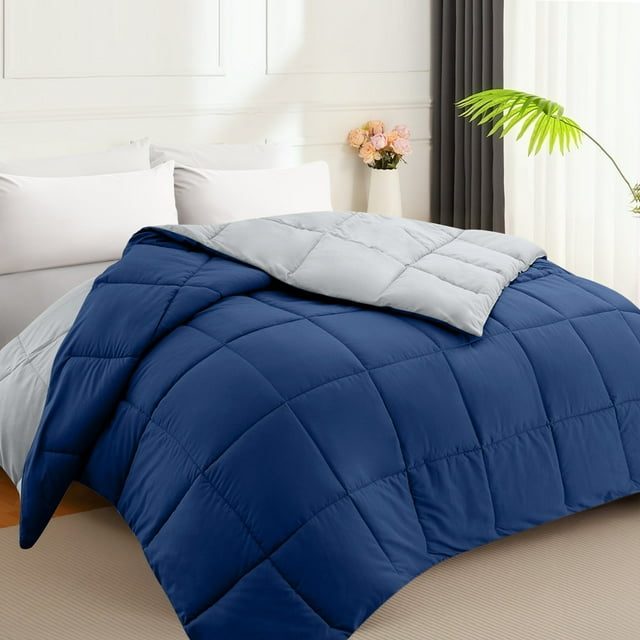 Comforter Queen All Season Down Alternative, Cooling Quilted Duvet ...