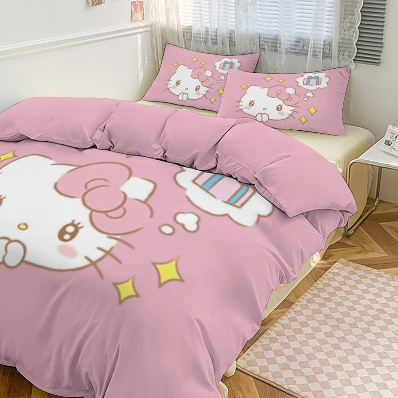 Comforter Queen Size for Boys, Toddler Kids Hello Kitty Bedding Set ...