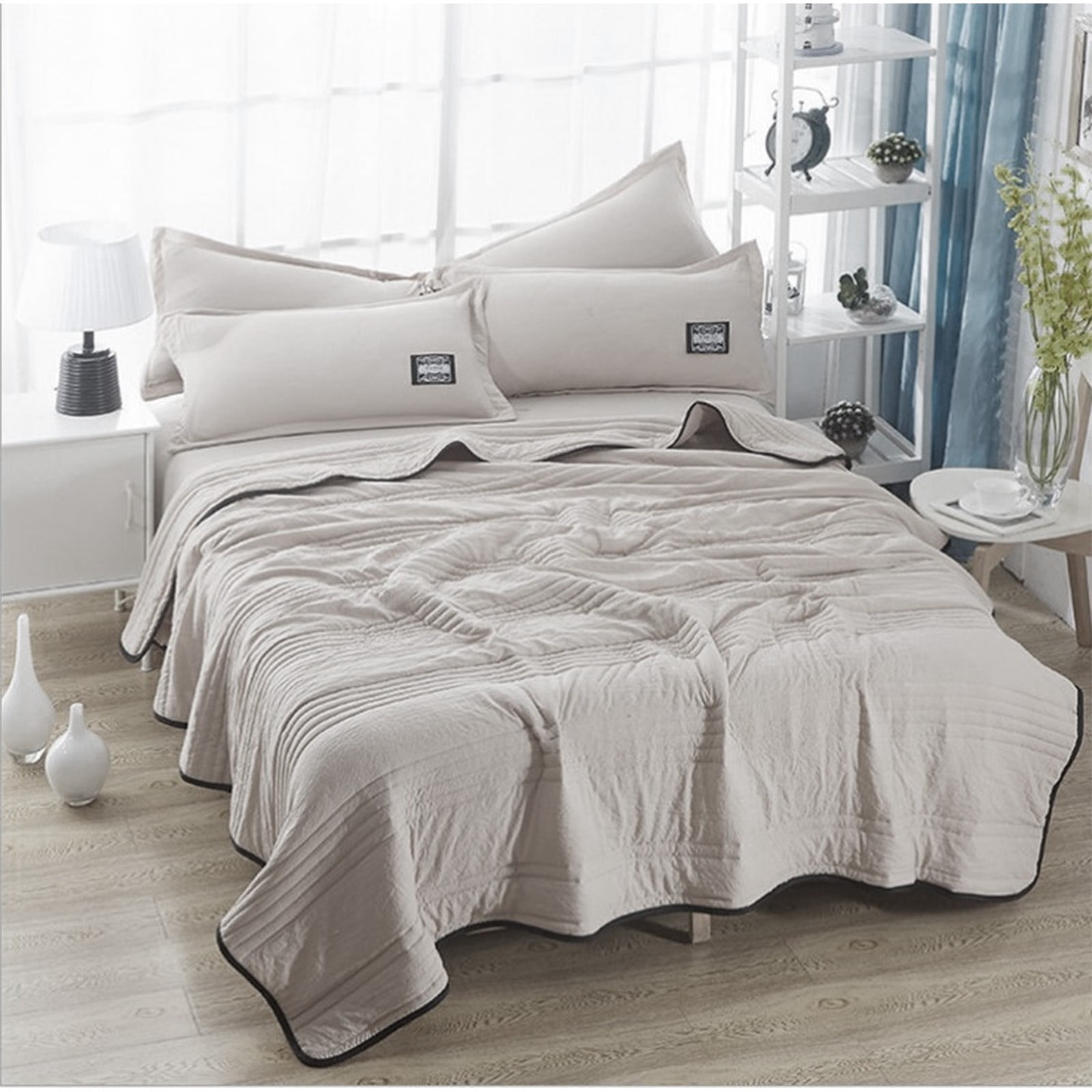 Comforter,Quilts For Queen Bed Solid Color Summer Cool Quilt ...