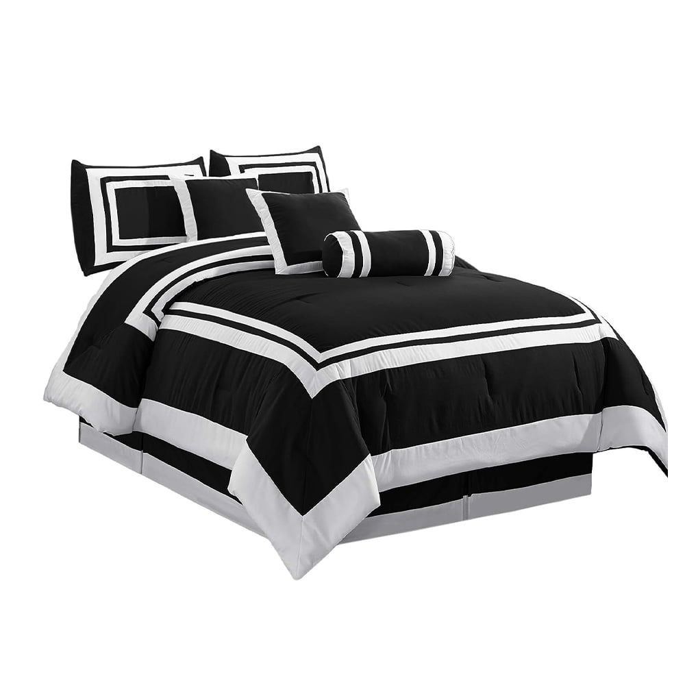 Comforter Set King Size 7 Piece Soft Bedding Quilt Set Coverlet