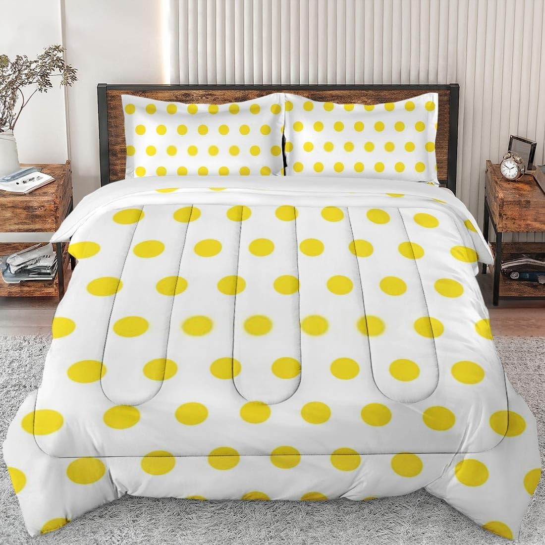 Comforter Set King Size, Butterfly Golden Gold Soft Bedding Set for ...