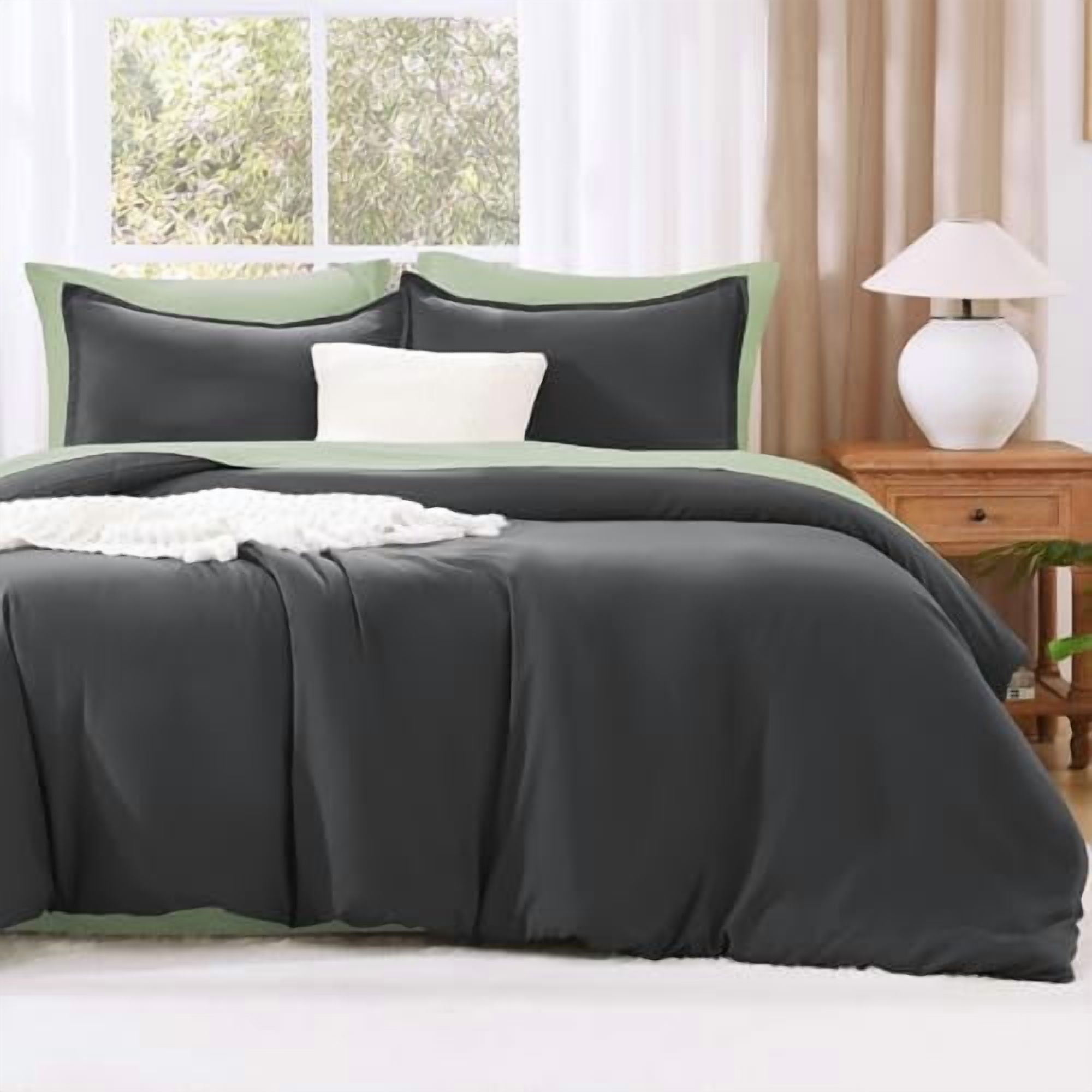Comforter Set, Lightweight Solid Bedding Comforter Set, Fluffy Down ...