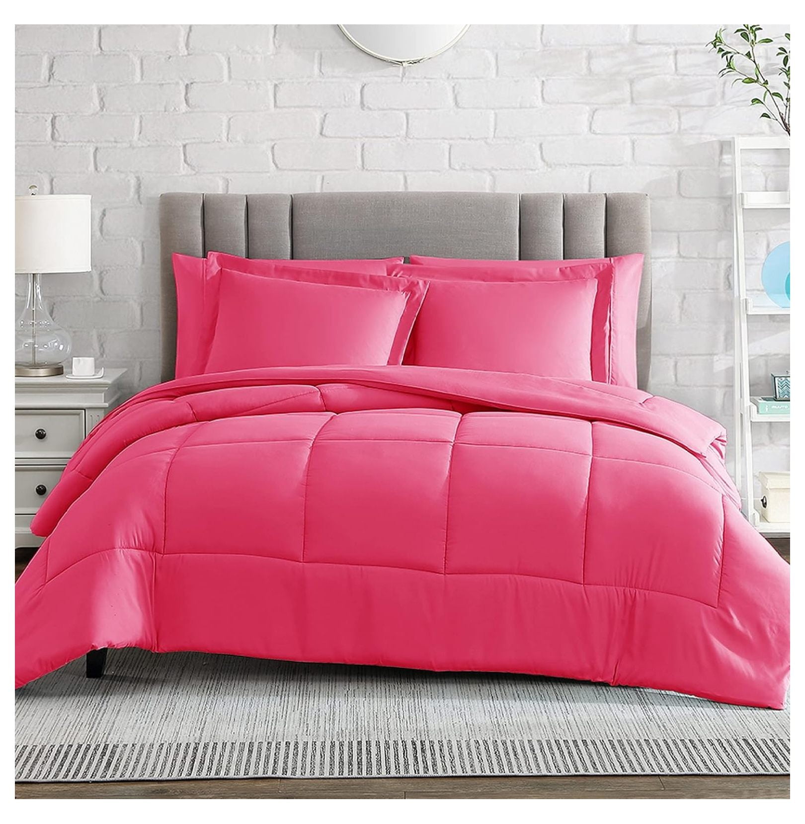 Comforter Set, Medium Weight - Down Alternative - Ultra Soft Microfiber ...