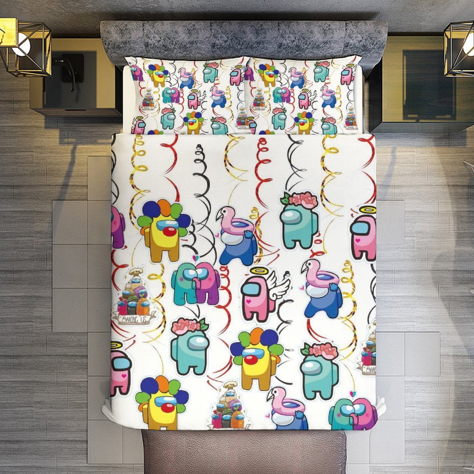 Comforter Set Queen Size,Among Us Imposter Crewmate Party Ideas Set ...