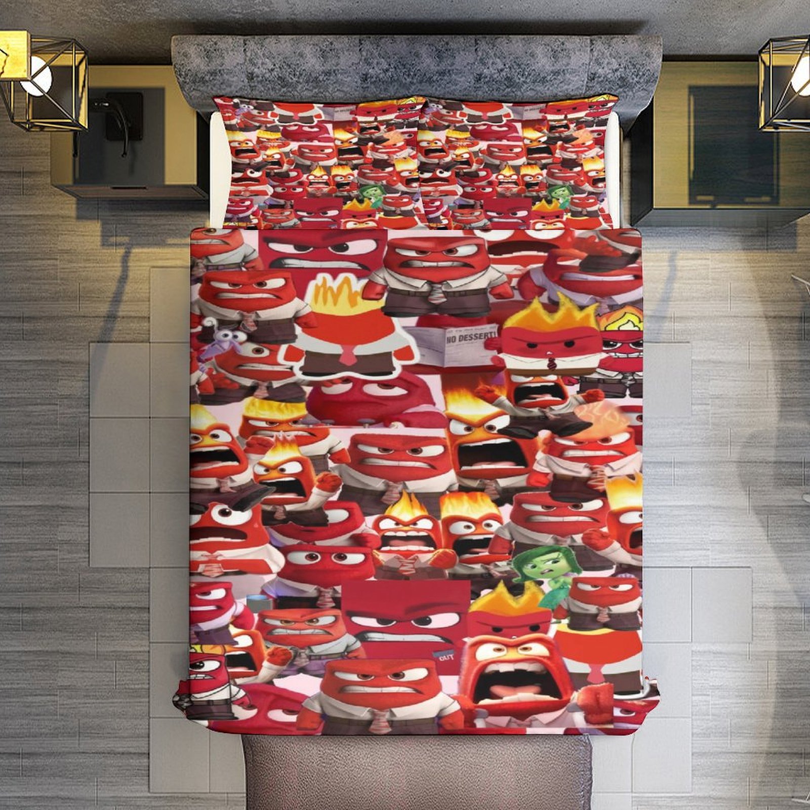 Comforter Set Queen Size,Inside Out Riley Set with 2 Pillowcases for ...