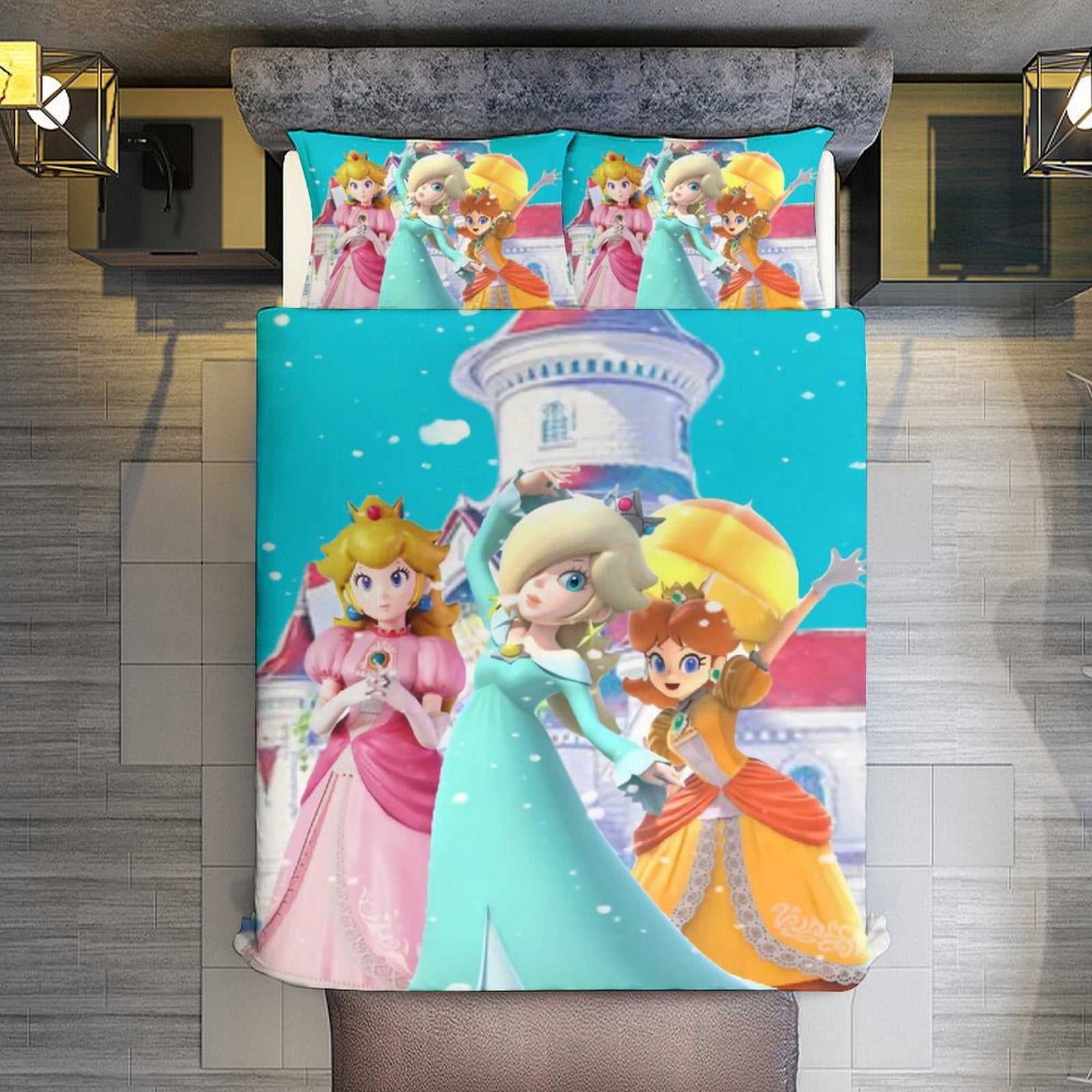 Comforter Set Queen Size,Mario Rosalina Princess Peach Comforter Set ...