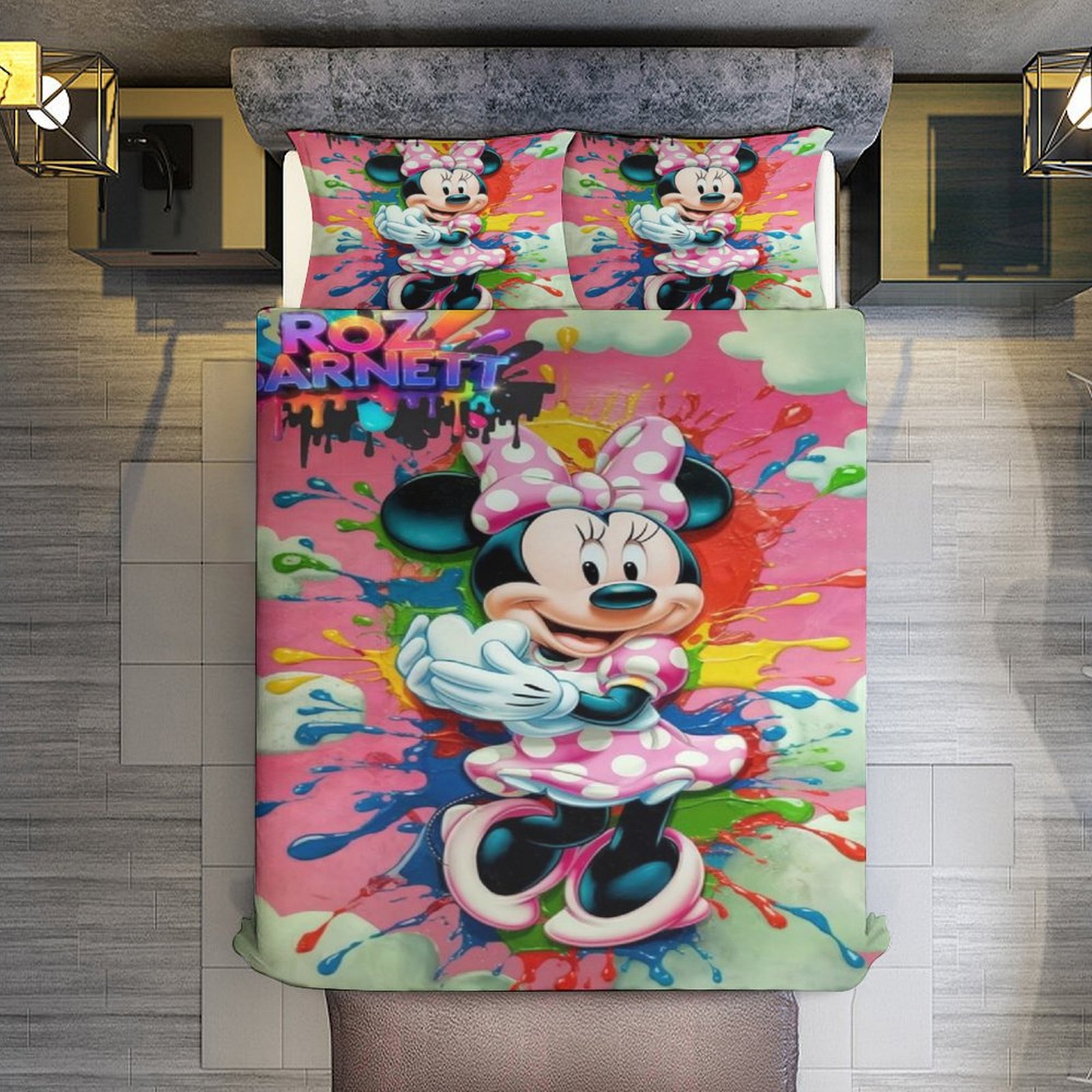 Comforter Set Queen Size,Mickey Mouse Set with 2 Pillowcases for All ...