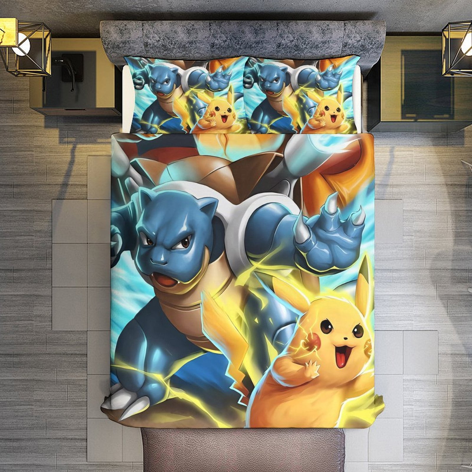 Comforter Set Queen Size,POKEMON 5 Set with 2 Pillowcases for All ...