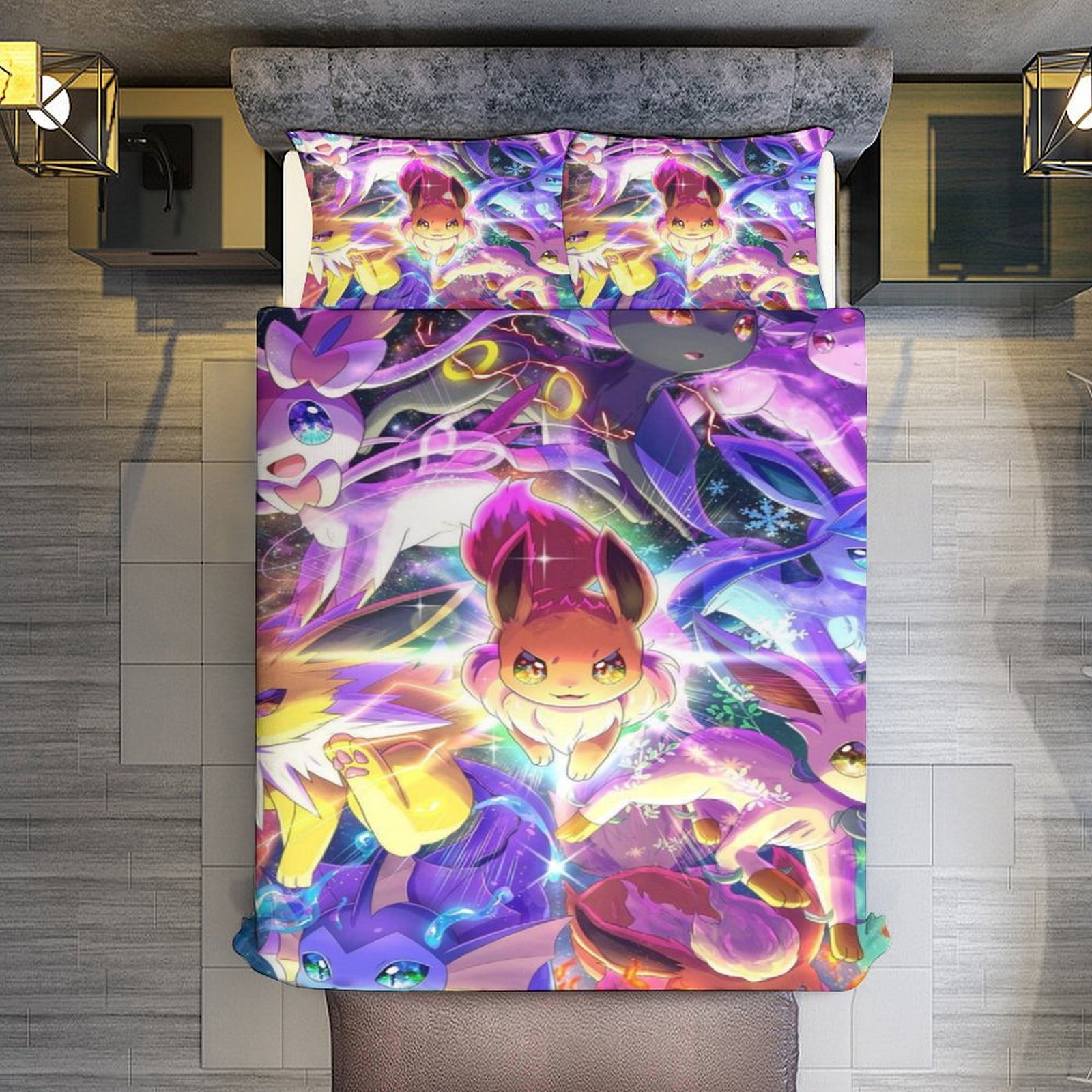 Comforter Set Queen Size,Pikachu Set with 2 Pillowcases for All Seasons ...