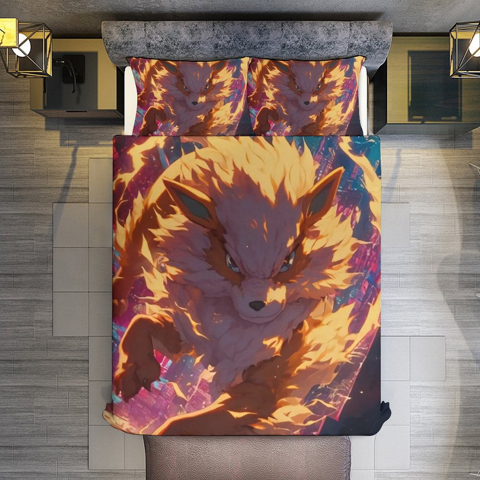 Comforter Set Queen Size,Pokémon Pikachu Flareon004 Set with 2 ...