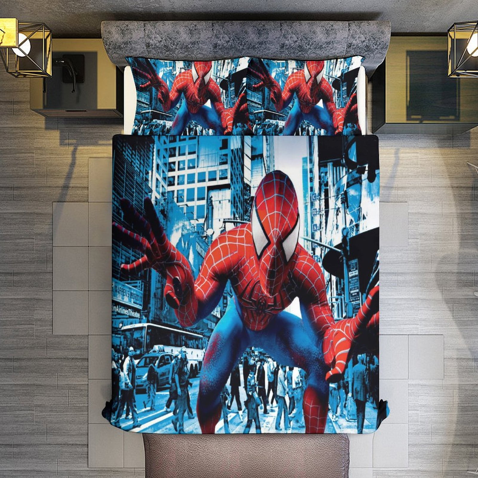 Comforter Set Queen Size,Spider-Man Set with 2 Pillowcases for All ...