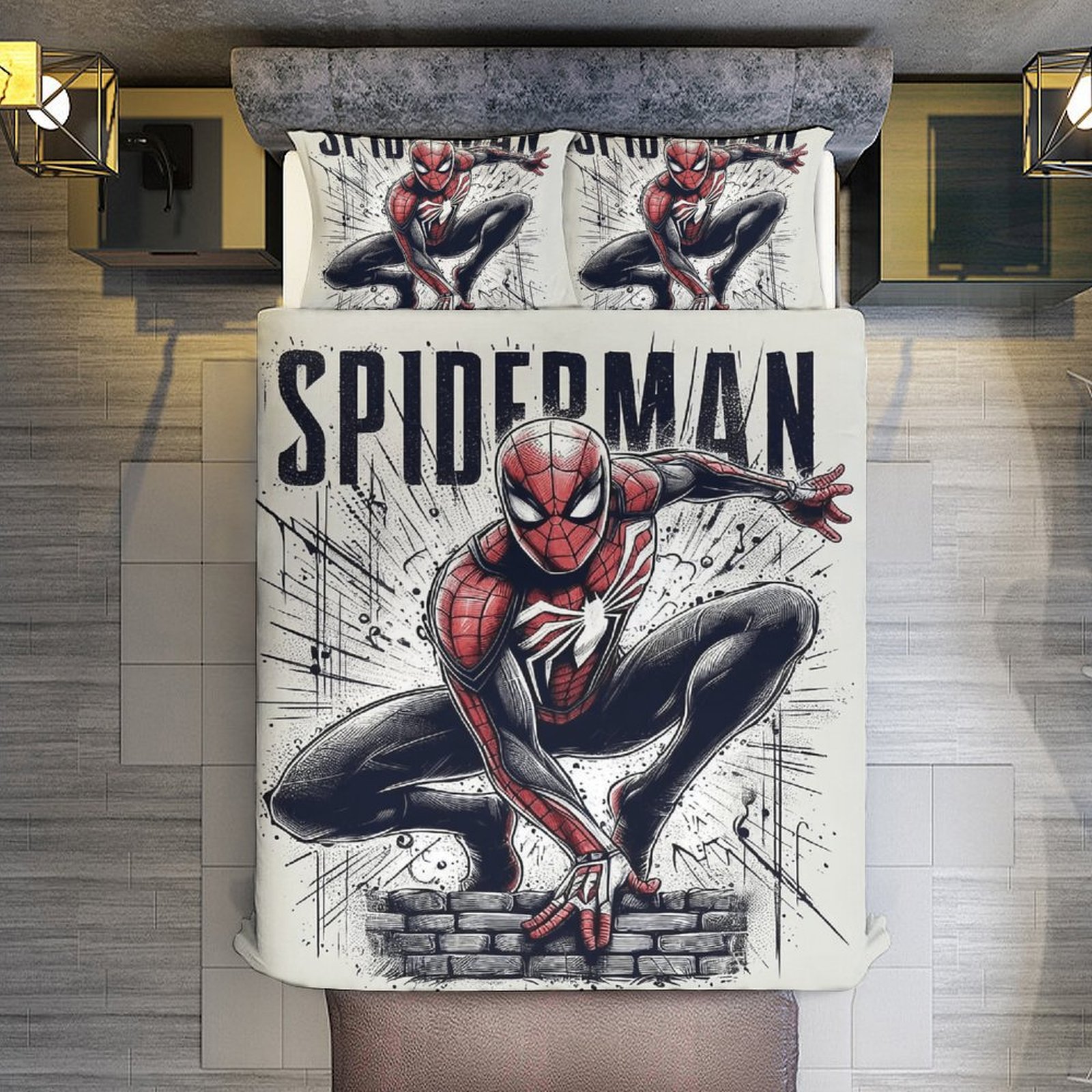 Comforter Set Queen Size,Spider-Man Set with 2 Pillowcases for All ...