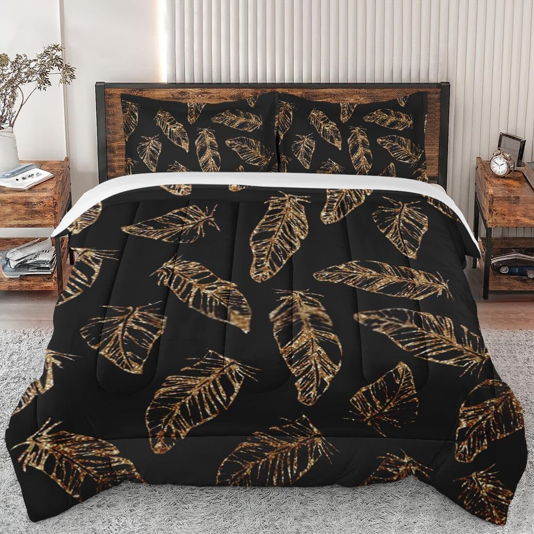 Comforter Set Size, Ombre Colorful Purple Neon Soft Bedding Set for ...