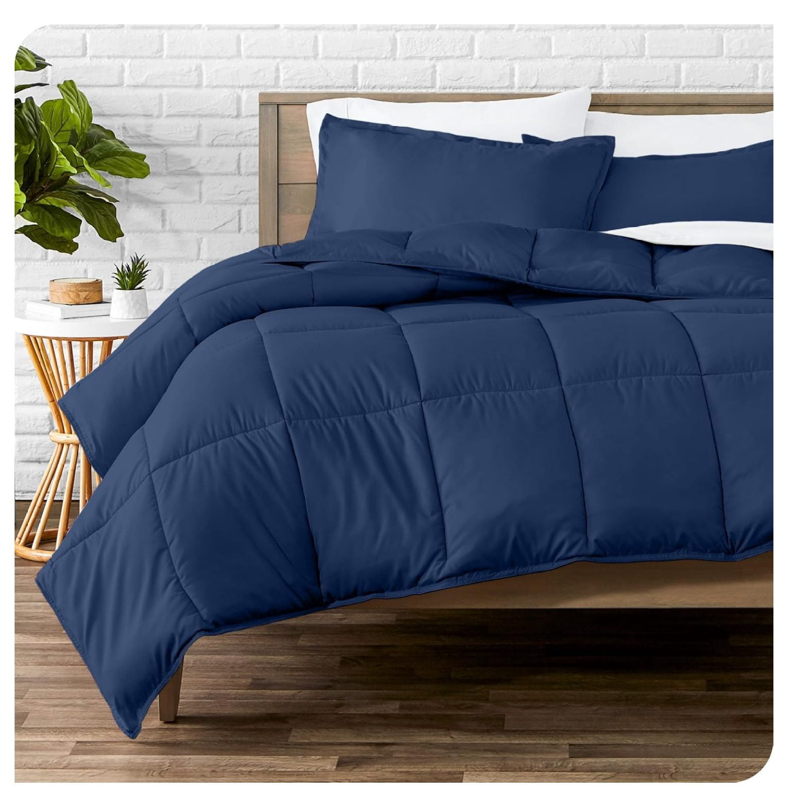 Comforter Set - Ultra-Soft - Goose Down Alternative - Premium 1800 ...