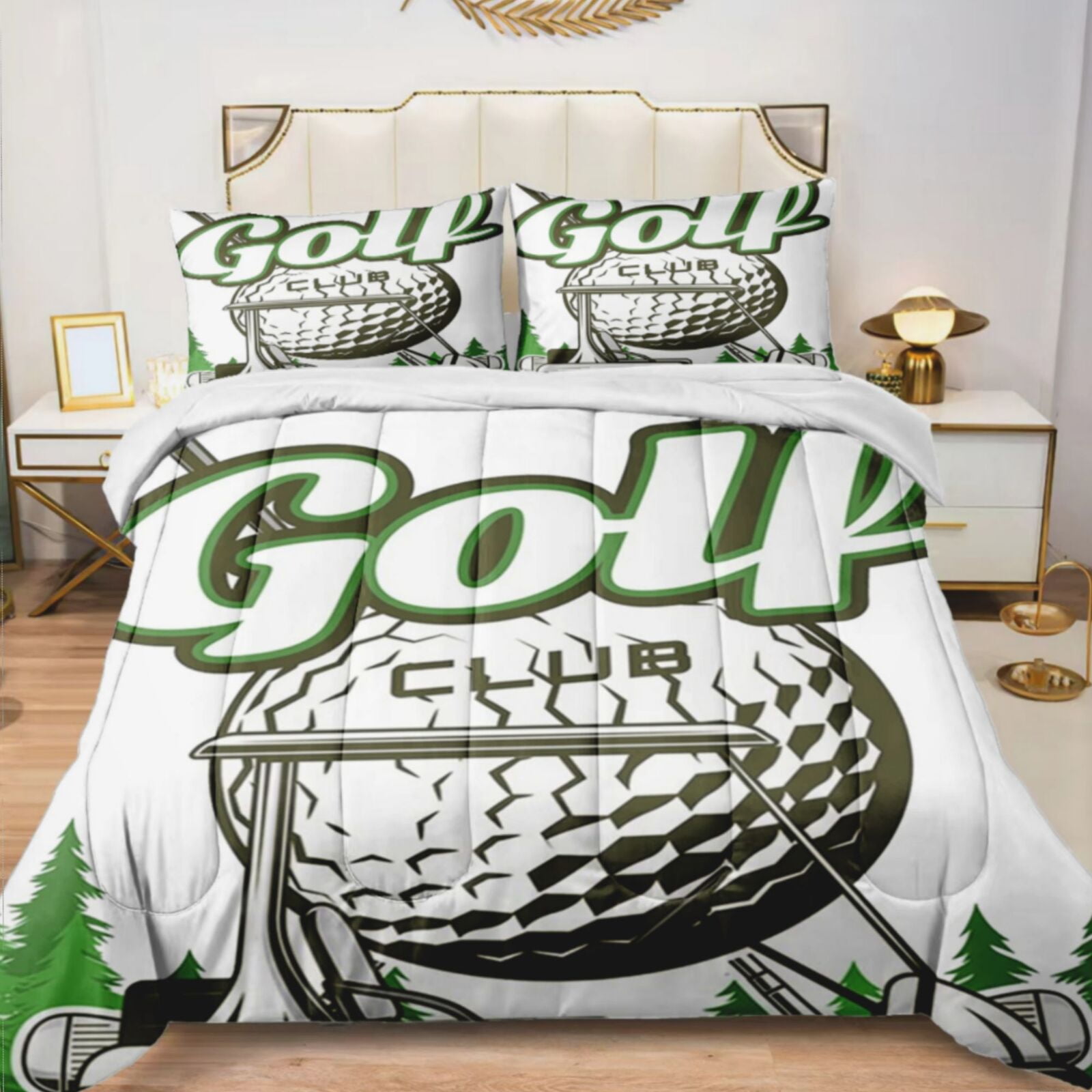 Comforter Set With Pillow Cases Golf Club Bedding Set for Boys Girls ...