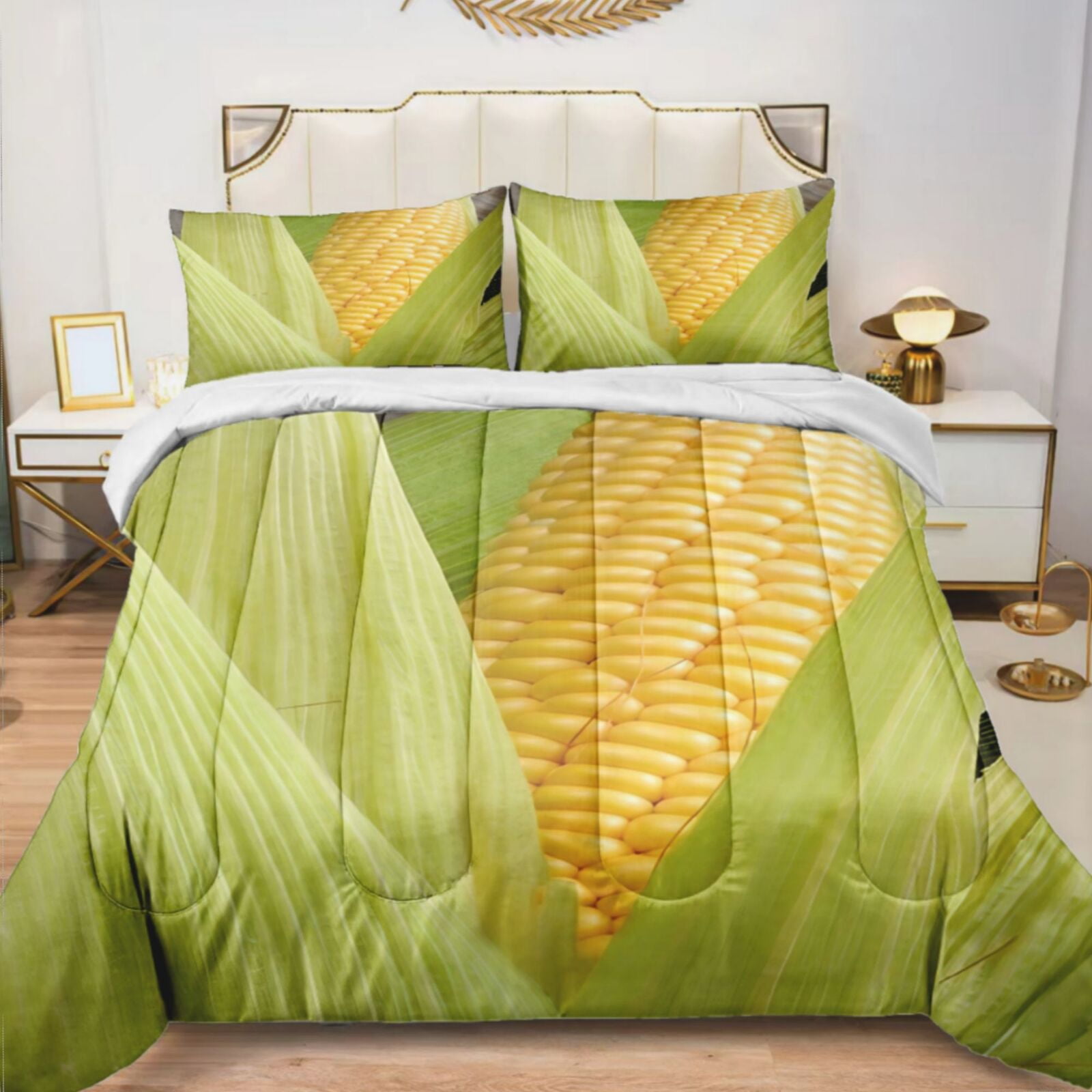 Comforter Set With Pillow Cases corn cob Bedding Set for Boys Girls ...