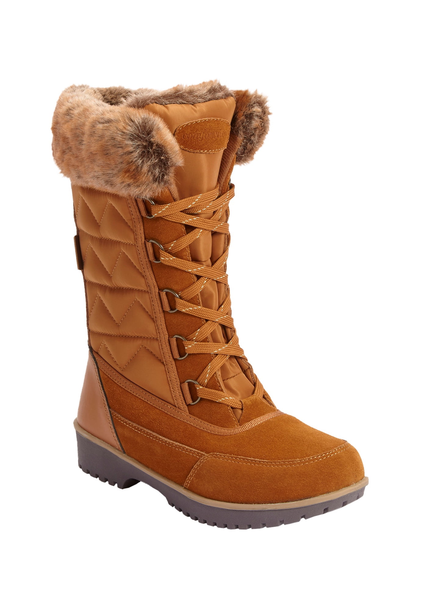 Comfortview Eileen Waterproof Boot Fleece Lining Women's Winter Snow ...