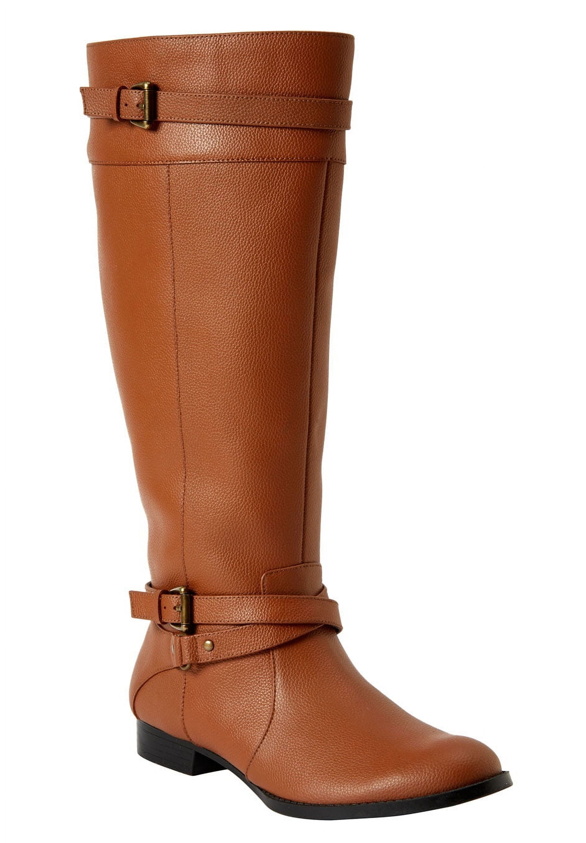 Comfortview Janis Regular Calf Leather Boot Tall Knee High Women's ...