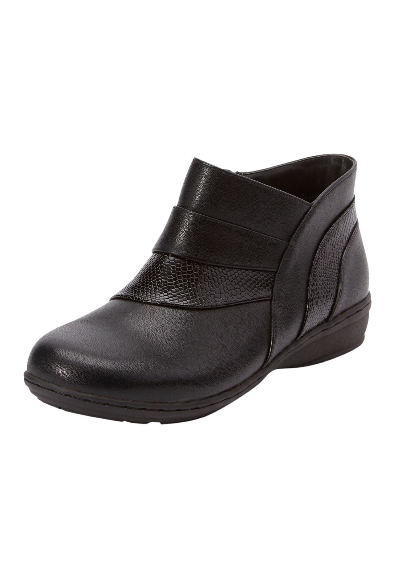 Comfortview Jolene Bootie Short Ankle Boot Women's Winter Shoes (Wide ...