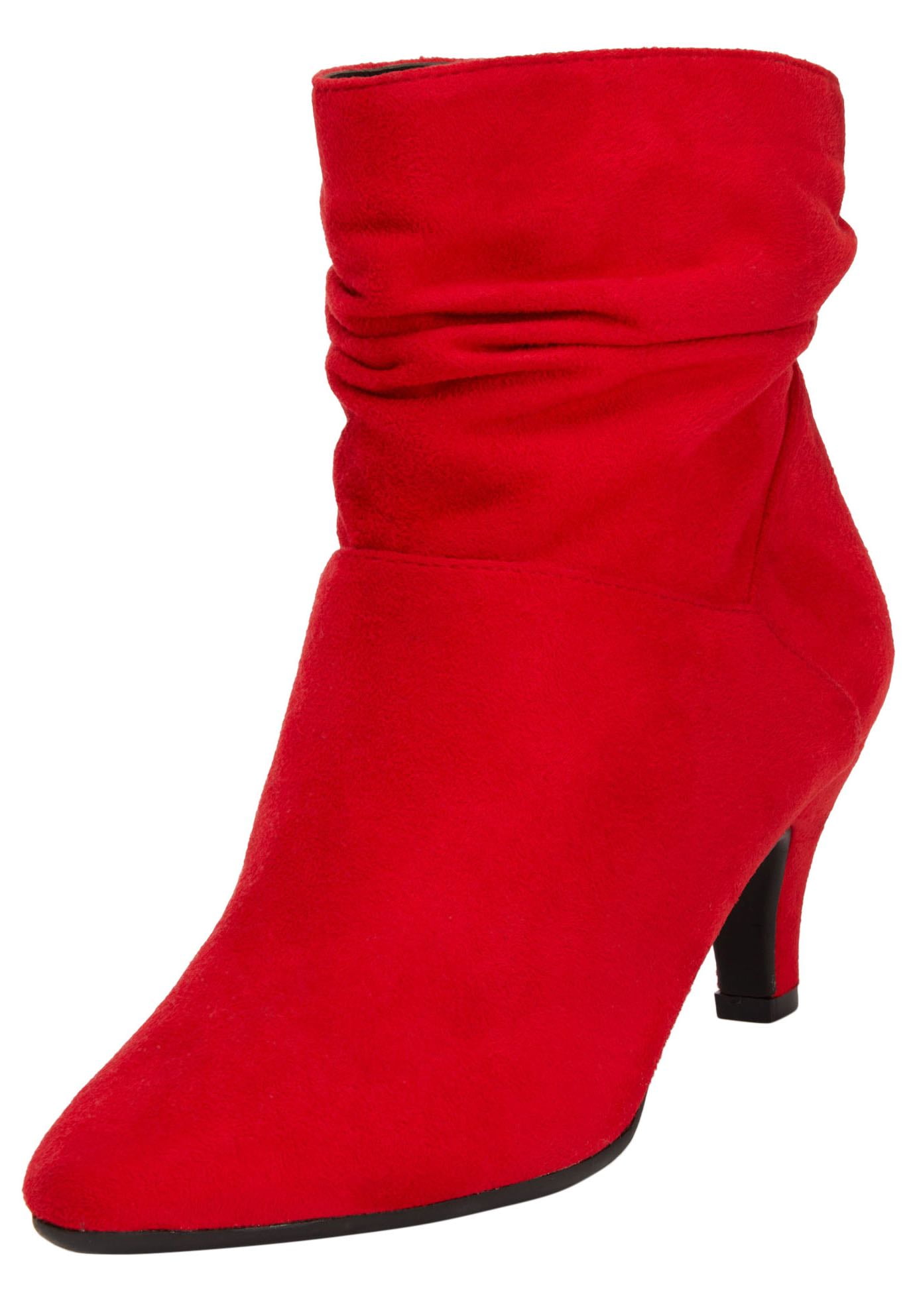 Comfortview Kourt Bootie Short Ankle Boot Low Heel Women's Winter Shoes ...