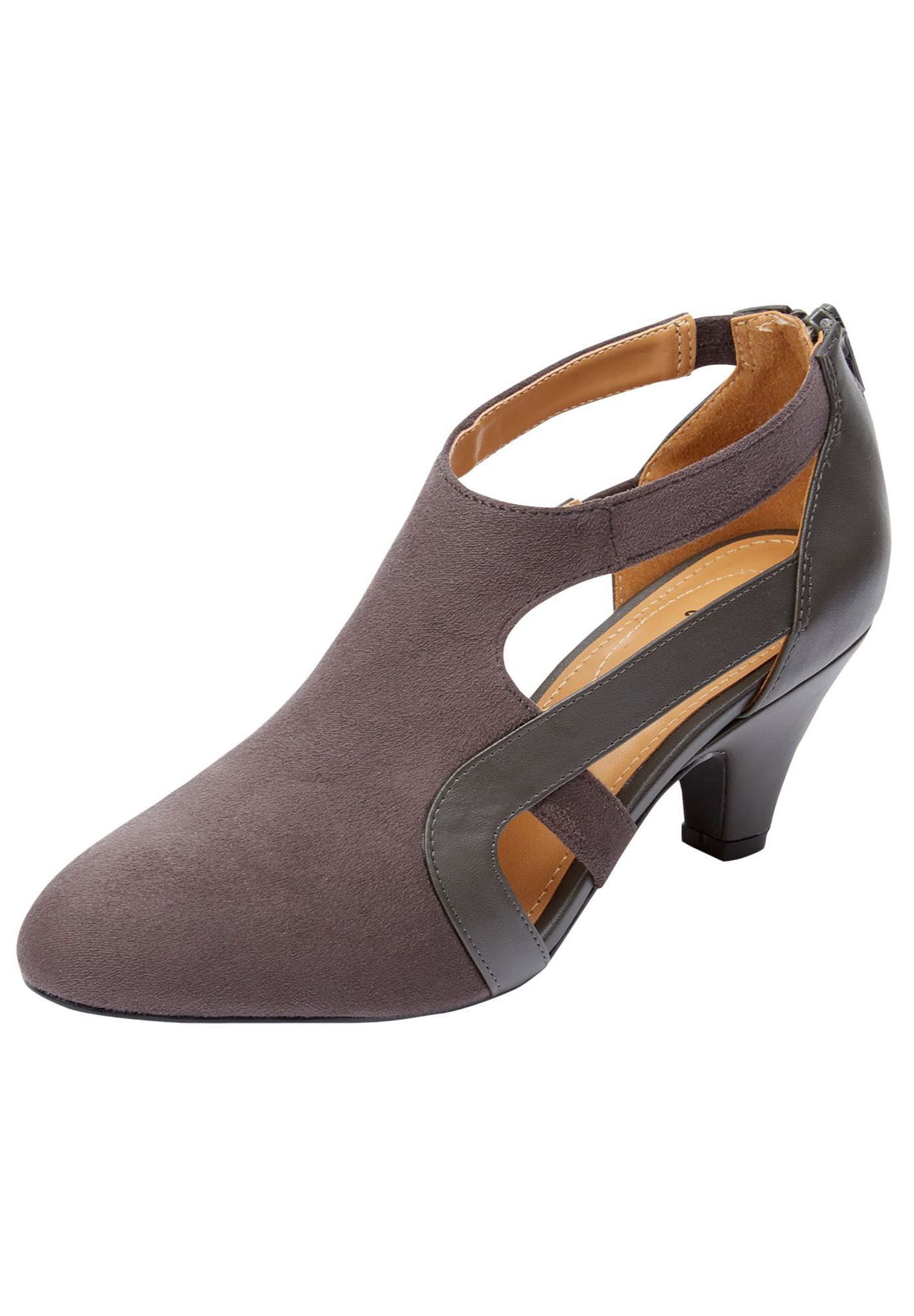 Comfortview Sage Shootie Low Heel Pump Women's Dress Shoes (Wide Widths Available) - Walmart.com