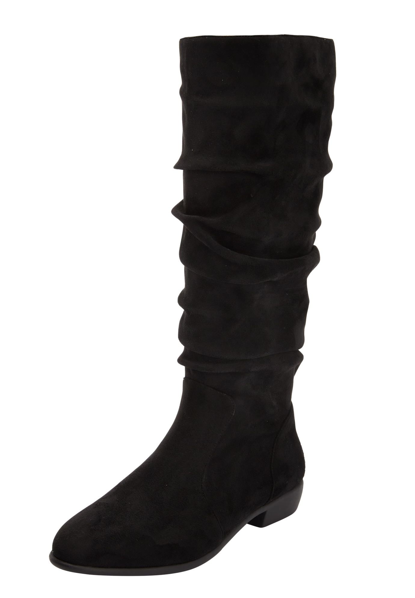 Comfortview Shelly Wide Calf Slouch Boot Tall Knee High Women's Winter ...