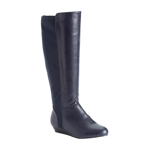 Comfortview Wide Width Claudette Wide Calf Boot Tall Knee High Women's ...