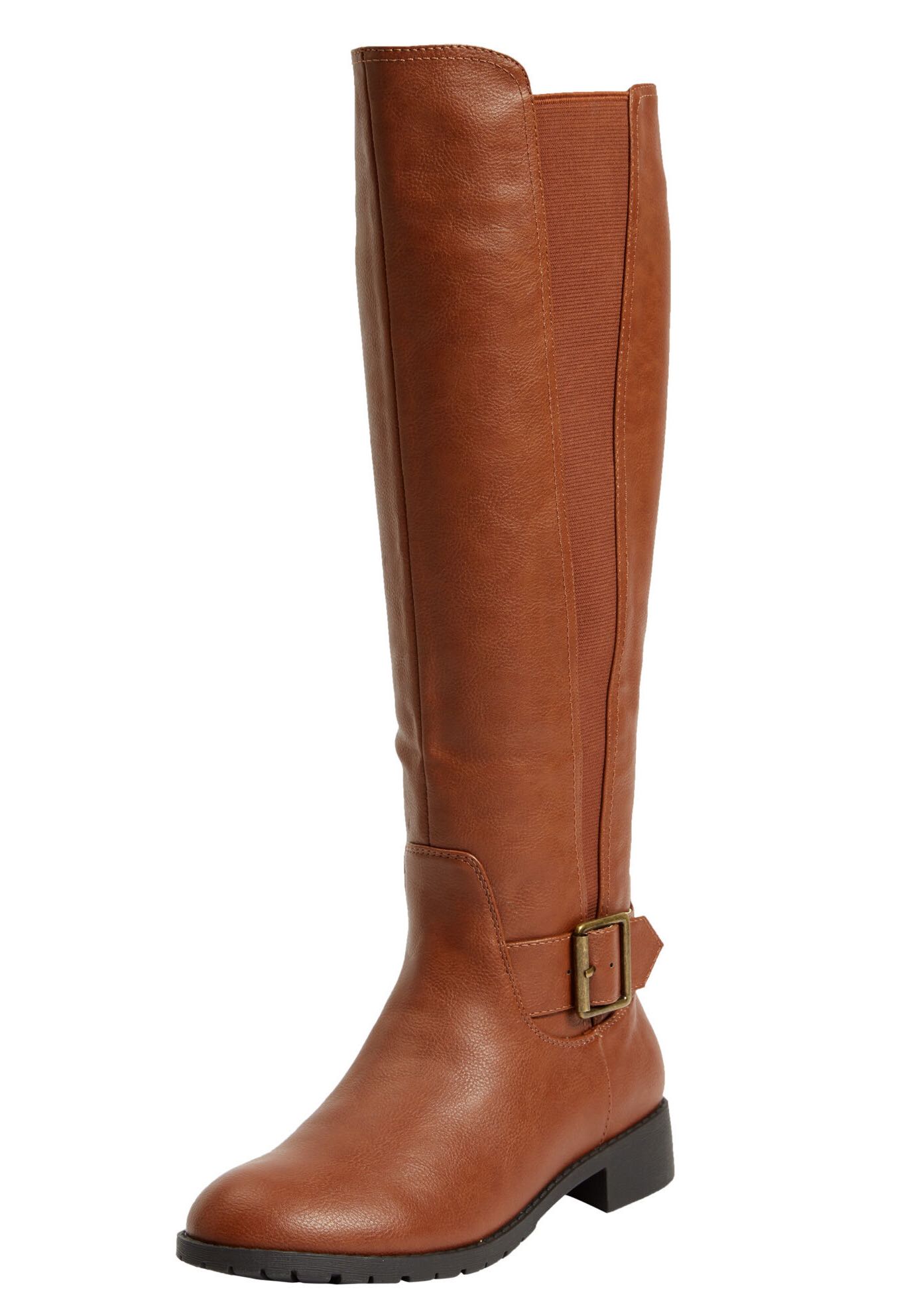 Comfortview Wide Width Milan Wide Calf Boot Tall Knee-High Women's ...