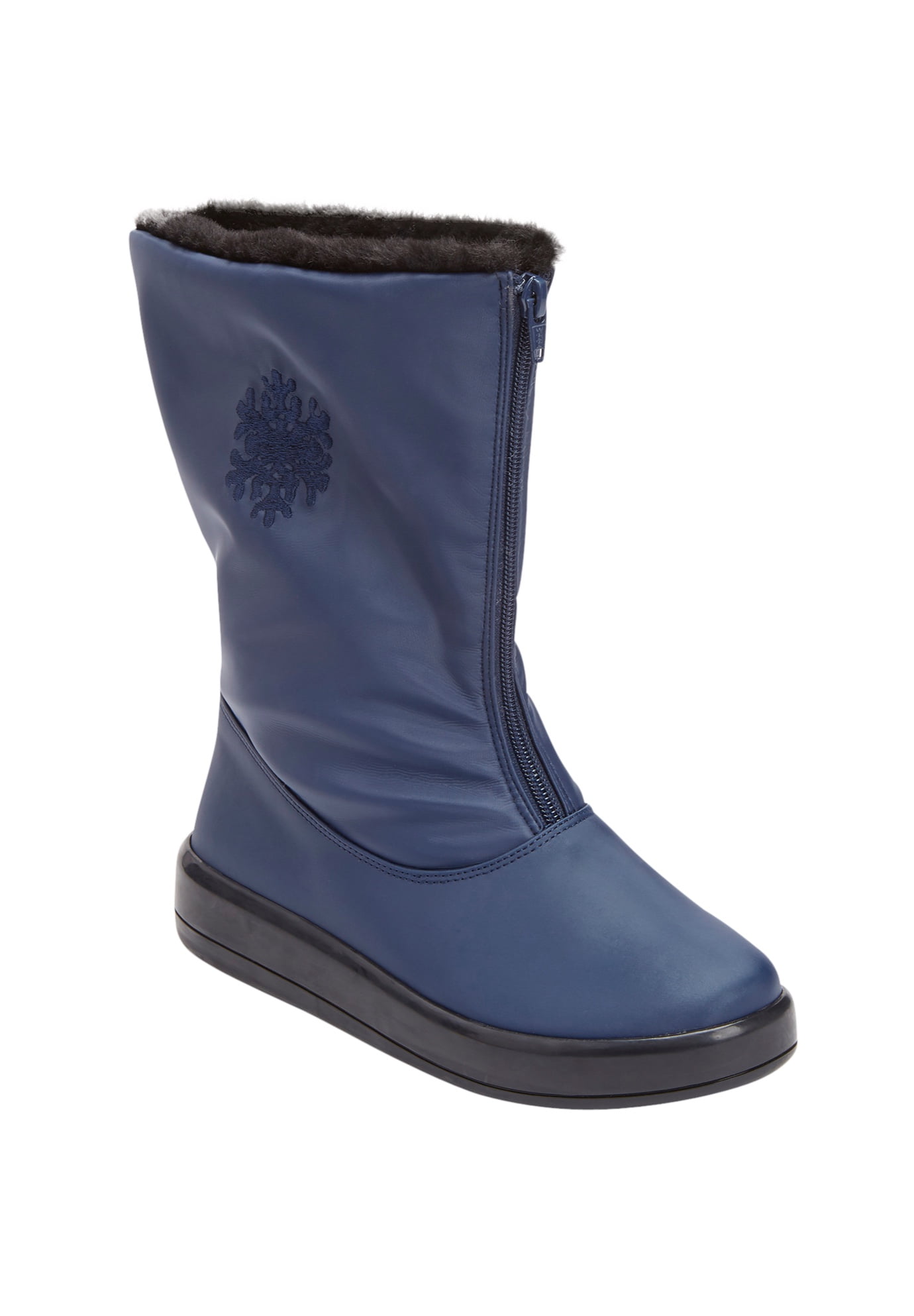 Comfortview Wide Width Snowflake Weather Boot | Mid Calf | Women's ...