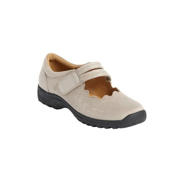 24 HOUR COMFORT Peggy Wide Width Professional Sleek Shoe BLACK 8 ...