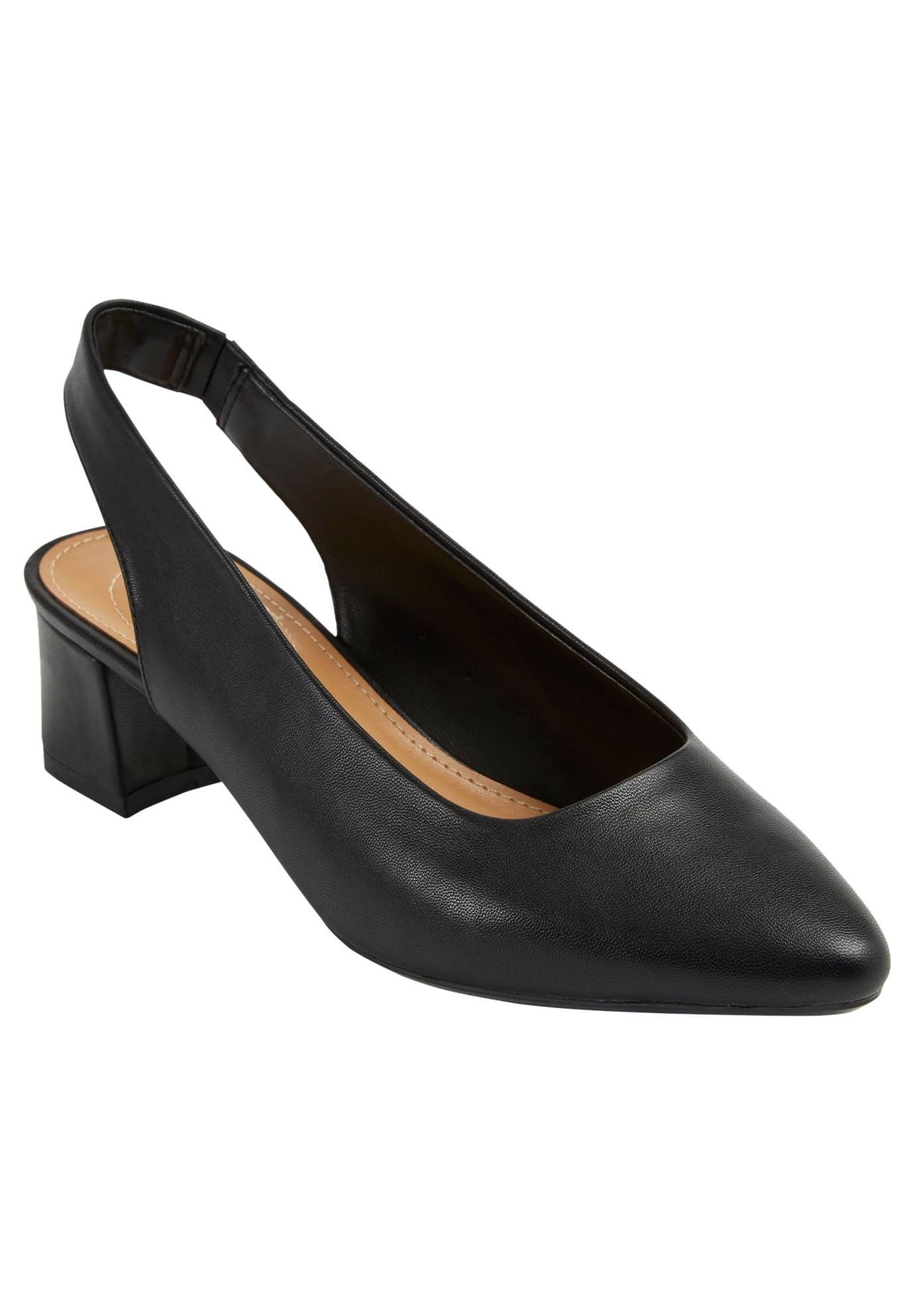 Comfortview Women's Wide Width The Mea Slingback Heeled Shoes - Walmart.com