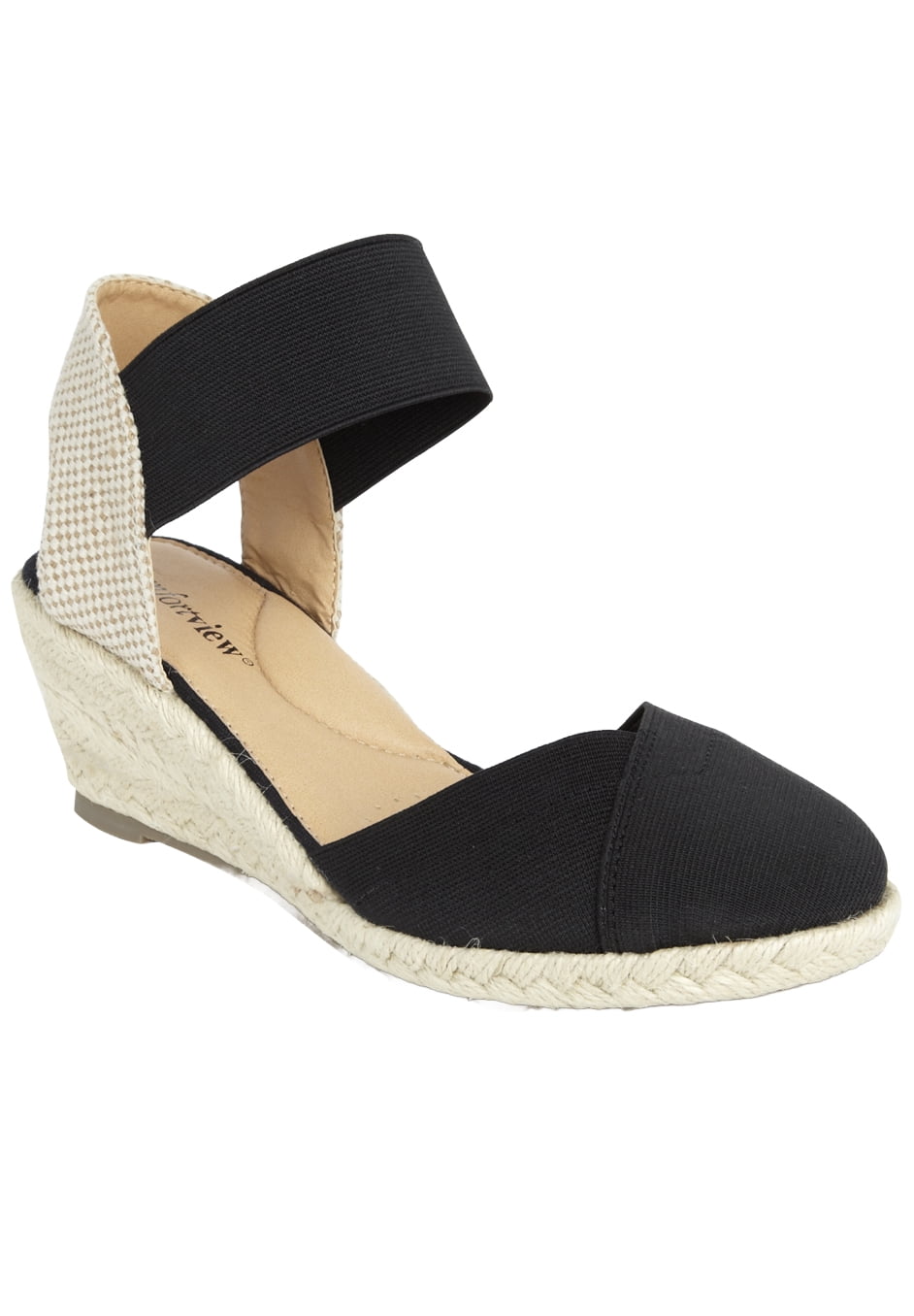 Comfortview Women's Wide Width Abra Espadrille Sneaker Shoes - Walmart.com