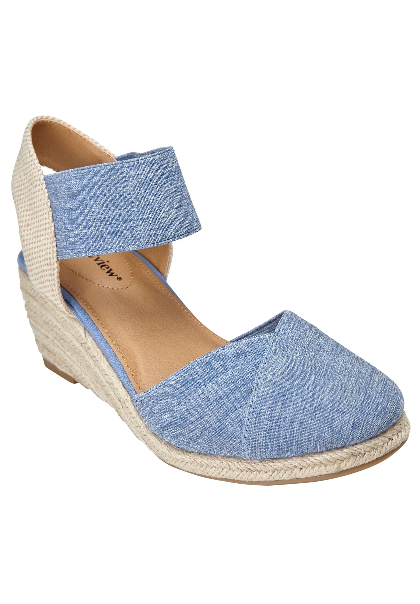 Comfortview Women's The Abra Stretch Fabric Espadrille - Walmart.com