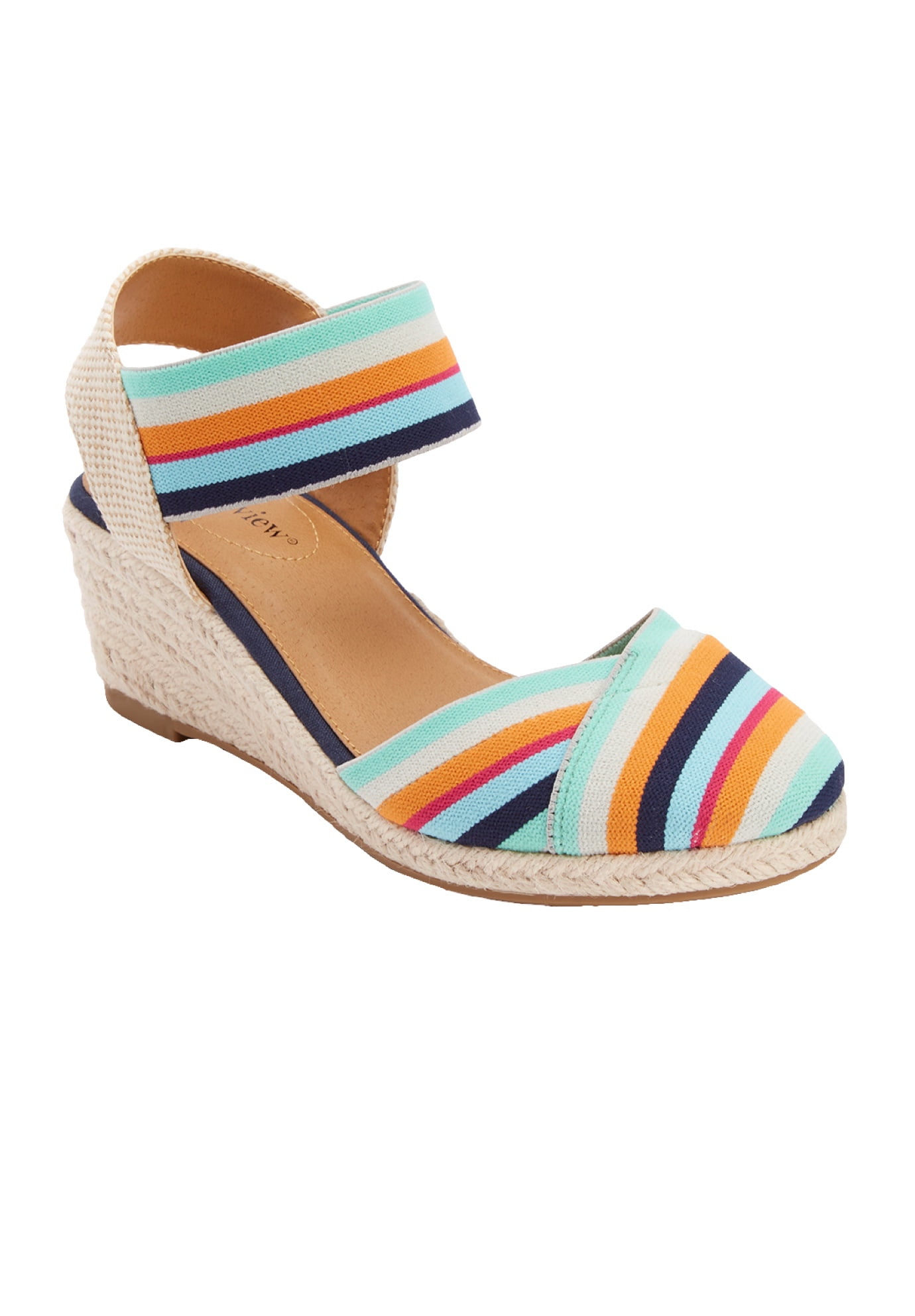 Comfortview Women's The Abra Stretch Fabric Espadrille - Walmart.com
