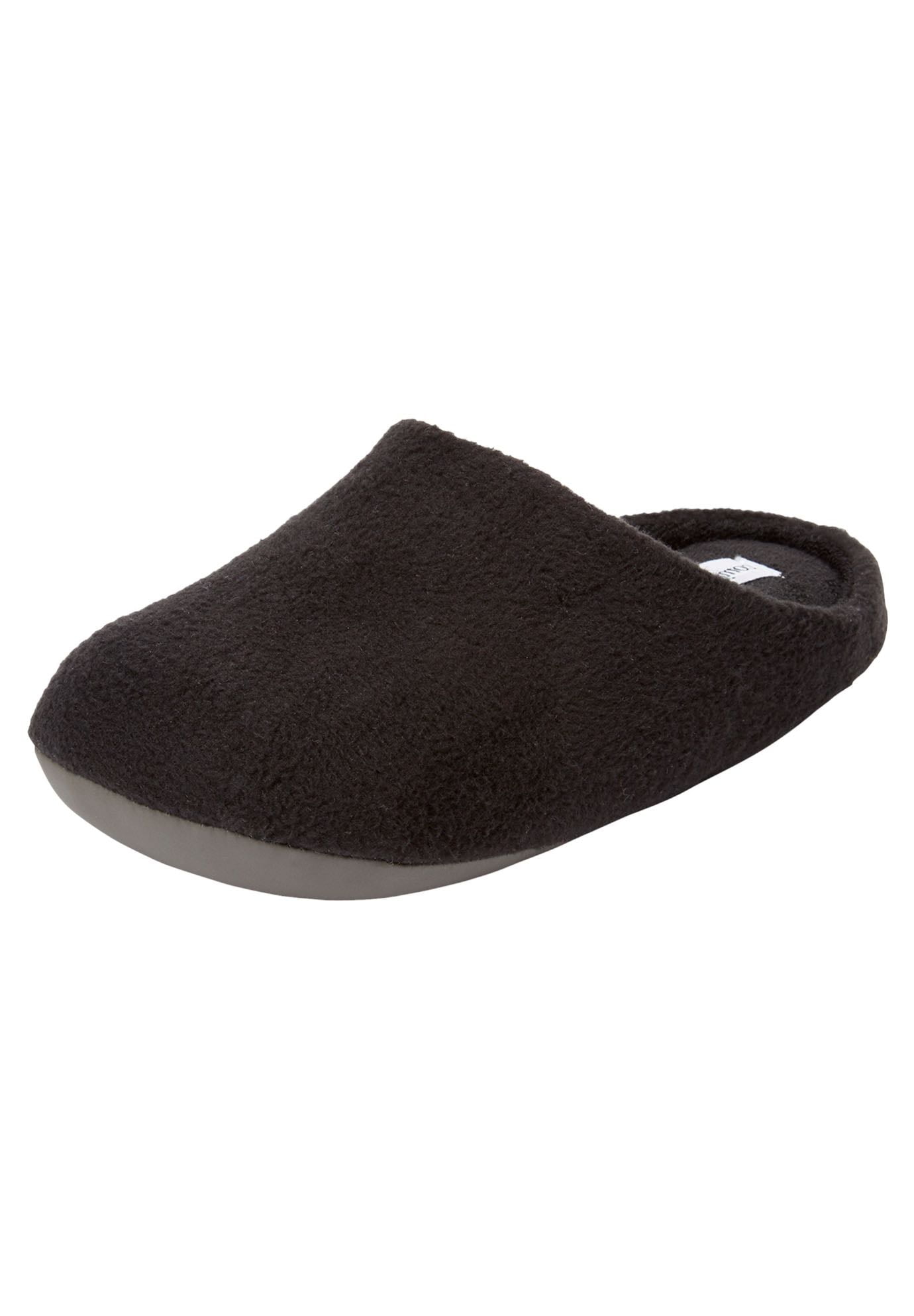 Comfortview Women's Wide Width The Carita Fleece Clog Slipper with ...