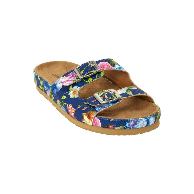 Comfortview Women's The Maxi Slip On Footbed Sandal - Walmart.com
