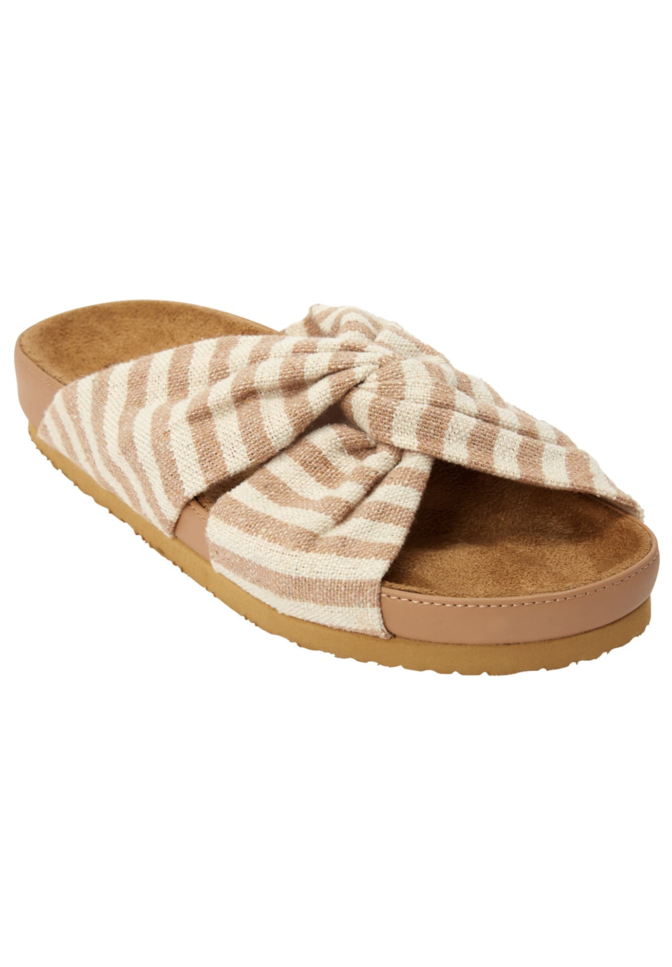Comfortview Women's The Reese Slip On Footbed Sandal - Walmart.com